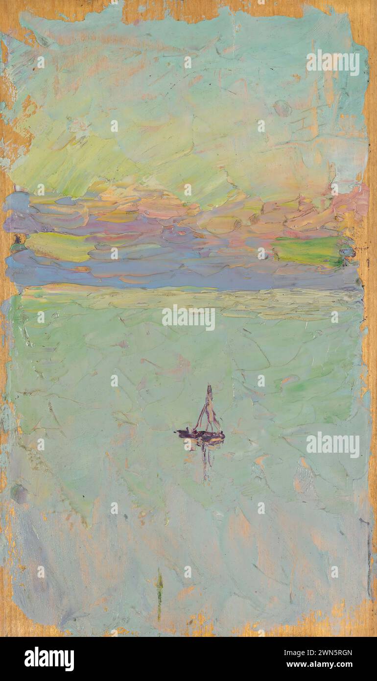 Kandinsky Wassily - Segelboot auf dem Meer (1902c Stock Photo - Alamy