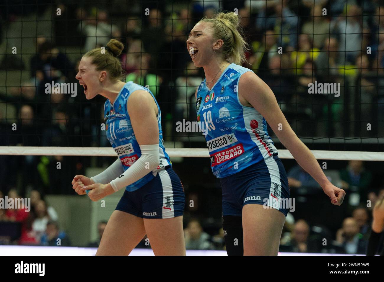 Villorba, Italy. 29th Feb, 2024. Celebration of Isabelle Haak and Luisa ...