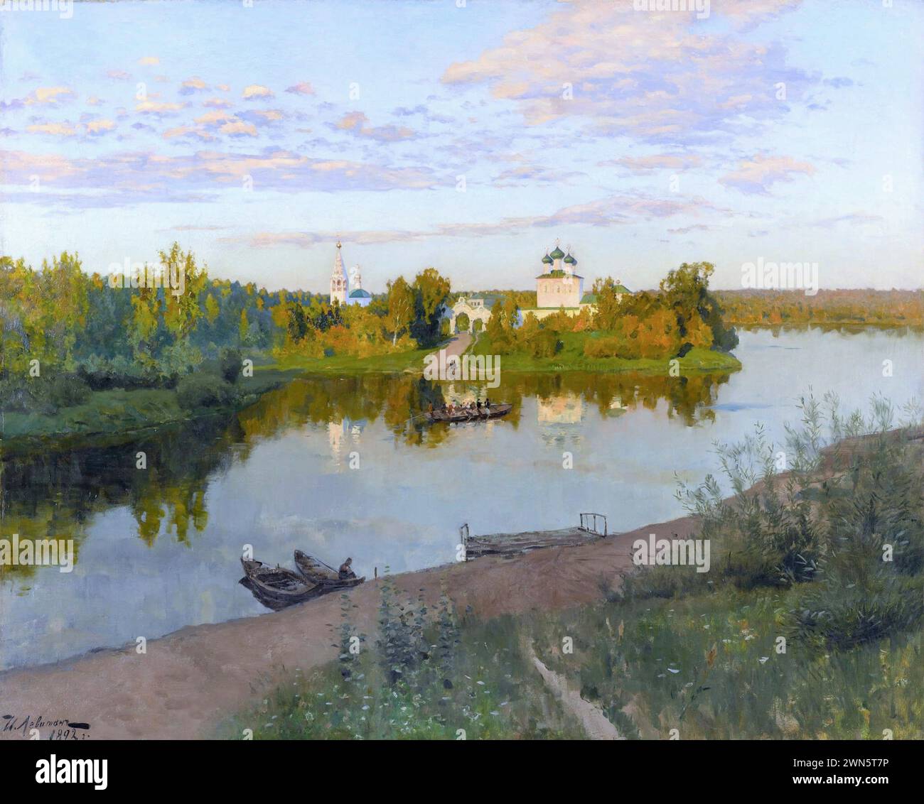 Levitan Isaak - Evening Bells (1892 Stock Photo - Alamy
