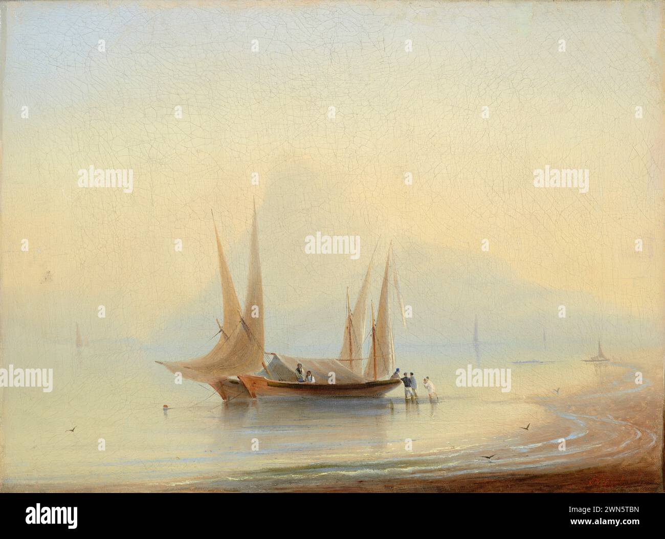 Ajvazovskij Ivan Konstantinovič - Chiatta in riva al mare (1860 70c ...