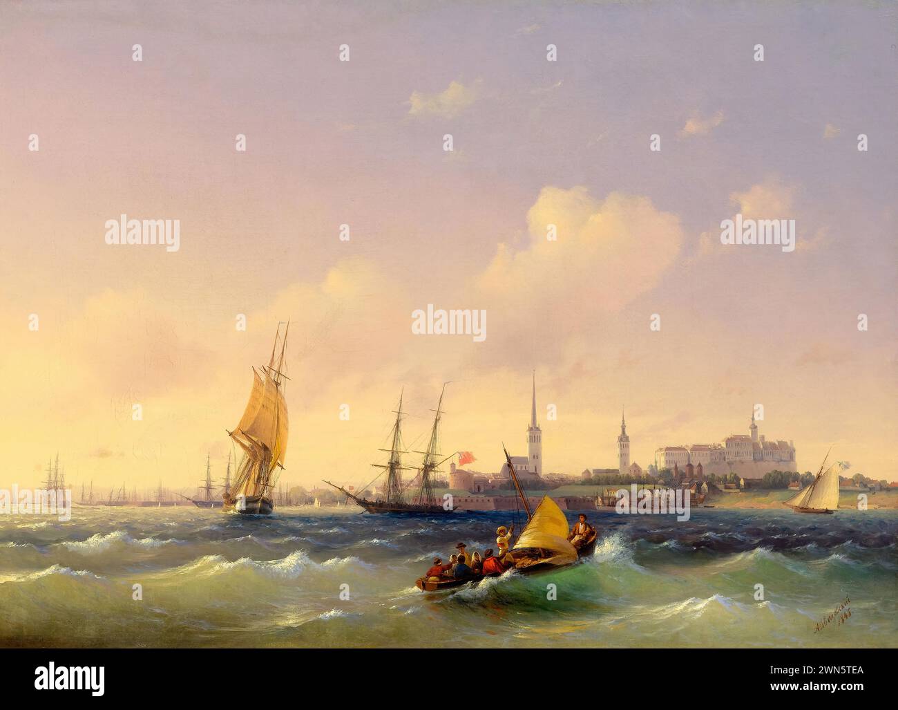 Ajvazovskij Ivan Konstantinovič - Reval (1845 Stock Photo - Alamy