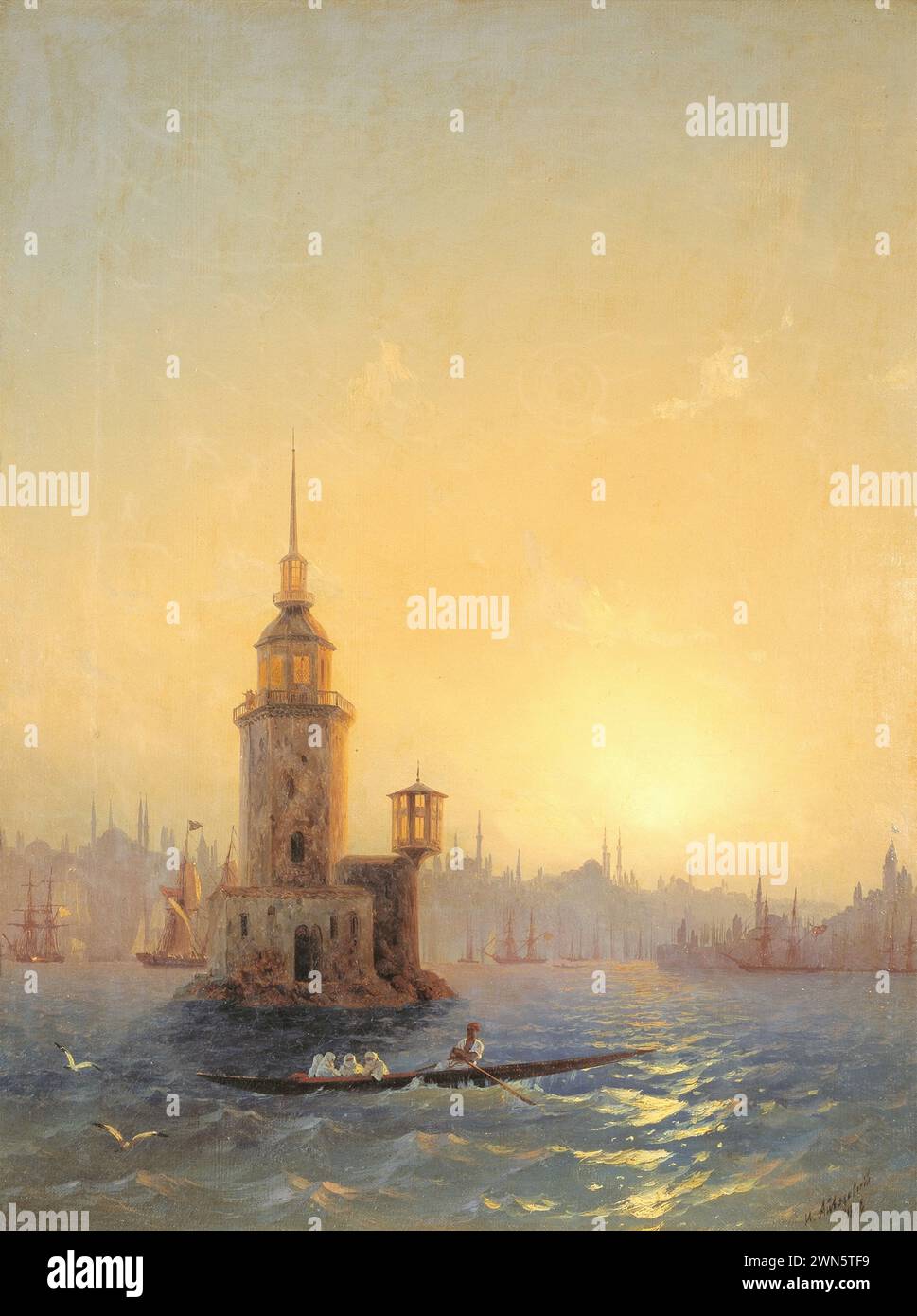 Ajvazovskij Ivan Konstantinovič - Veduta della Torre di Leander a ...