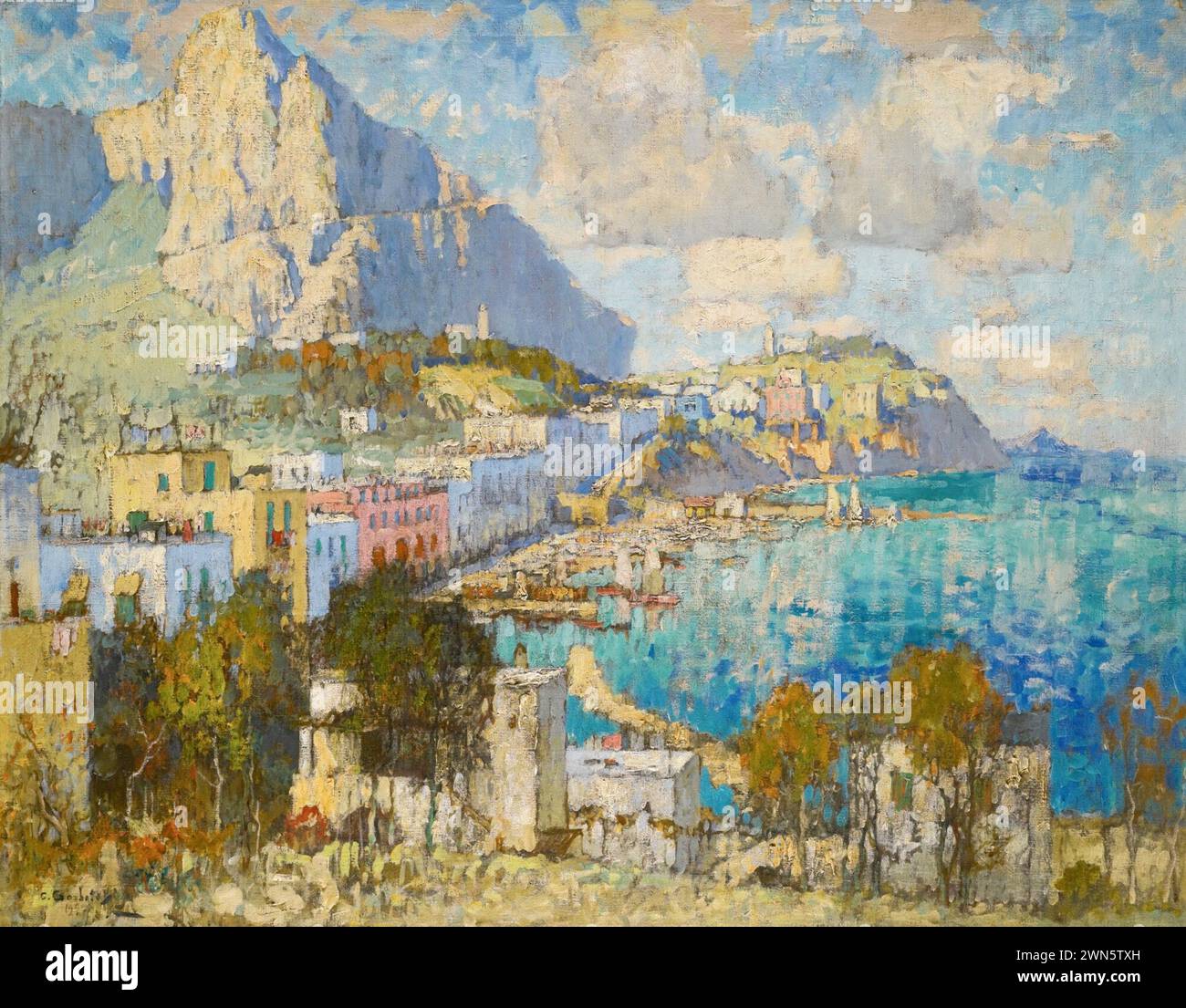 Gorbatov Konstantin - View of Capri (1927 Stock Photo - Alamy