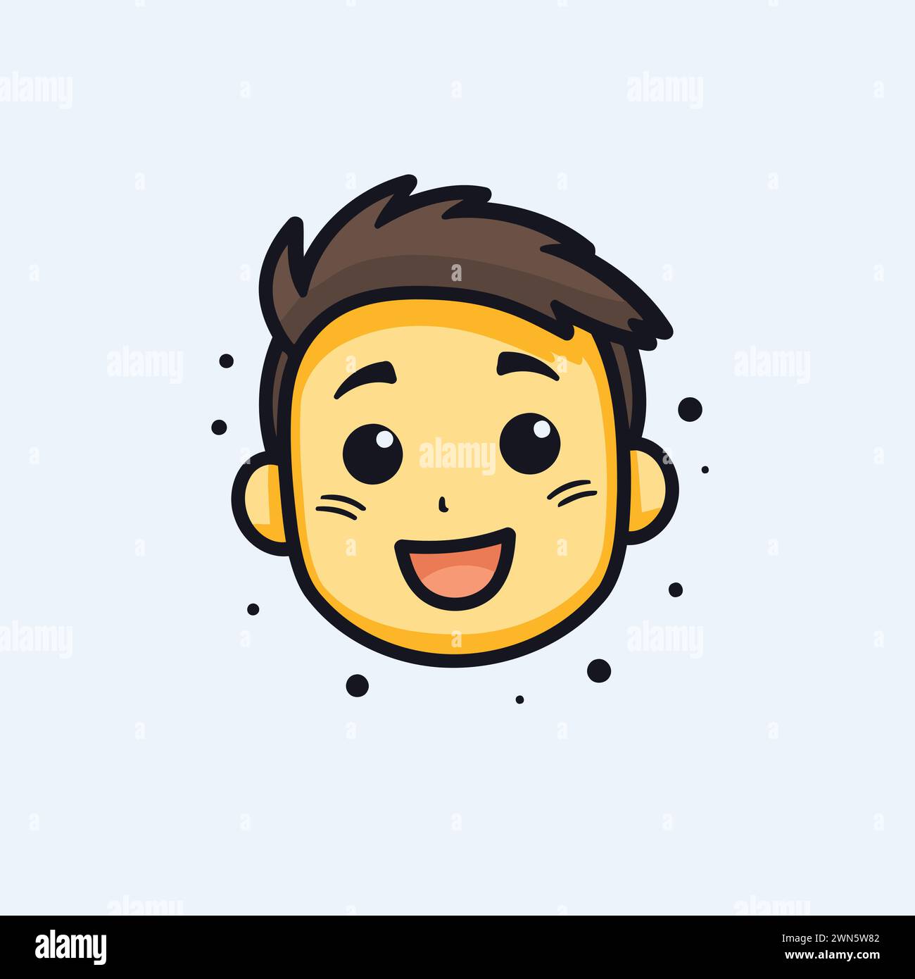 Smiley boy Stock Vector Images - Alamy
