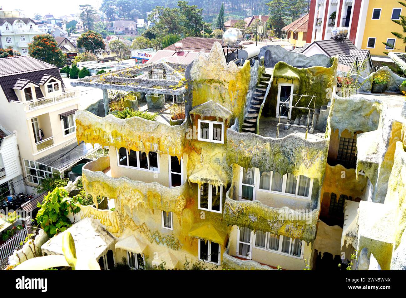 Crazy house in Dalat, Vietnam Stock Photo - Alamy