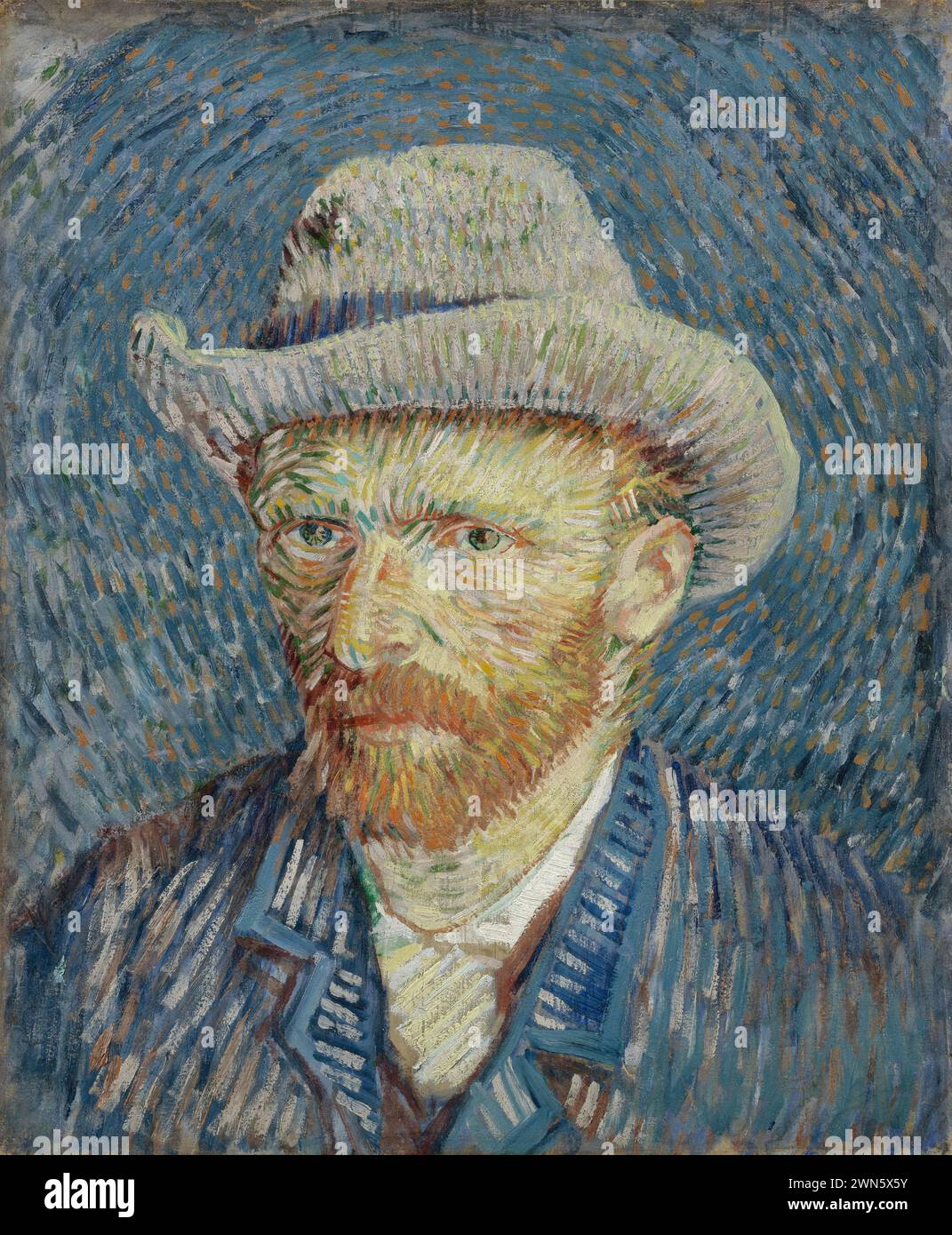 Portrait with Grey Felt Hat (1887) (olio su tela 44.5 x 37.2 cm)vg02 ...