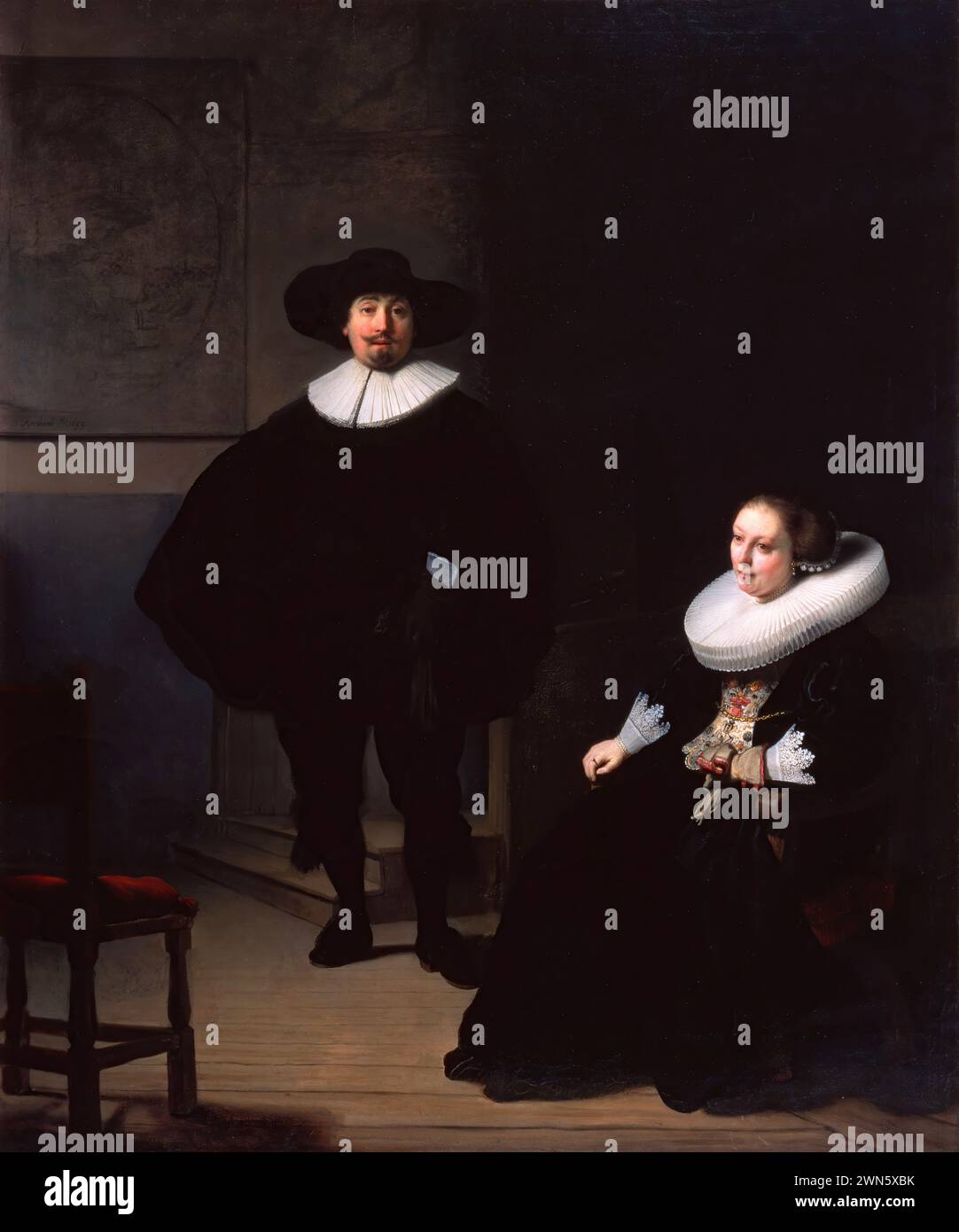 Lady and gentleman rembrandt hi-res stock photography and images - Alamy
