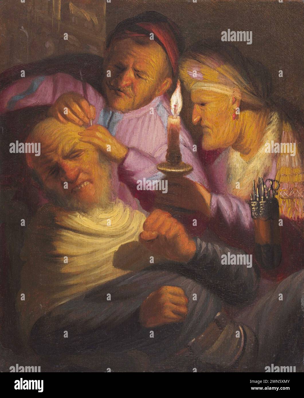 Rembrandt - Stone Operation (Allegory of Touch Stock Photo - Alamy