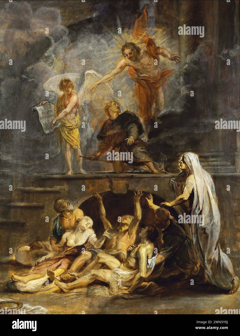 Rubens Pieter Paul - (bottega) Saint Roch as Patron of Plague Victims ...