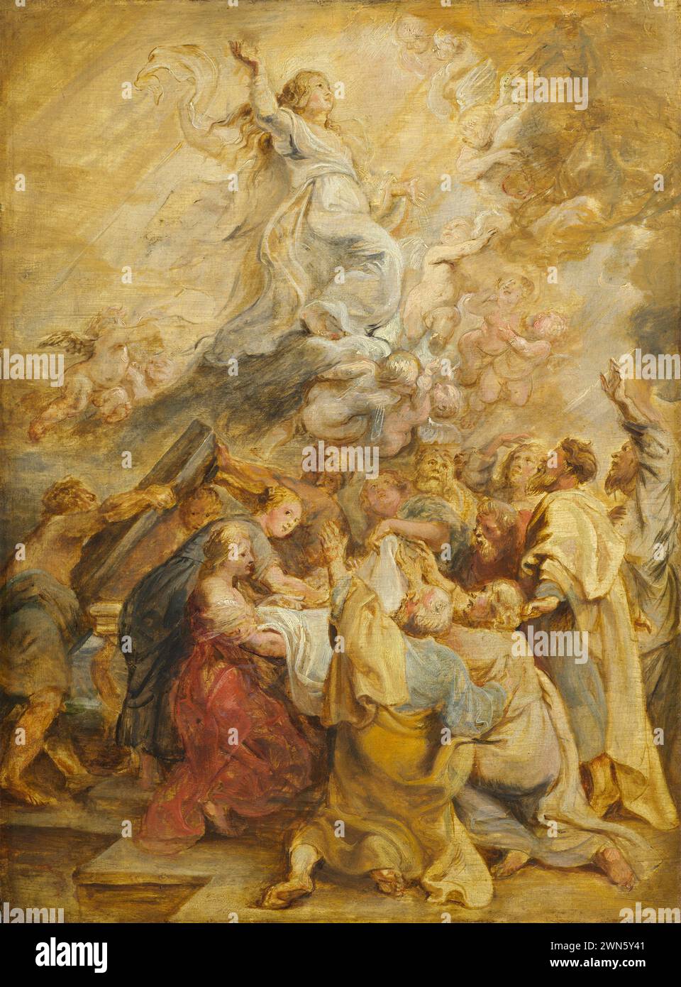 Rubens Pieter Paul - Assumption of the Virgin (1635 Stock Photo - Alamy