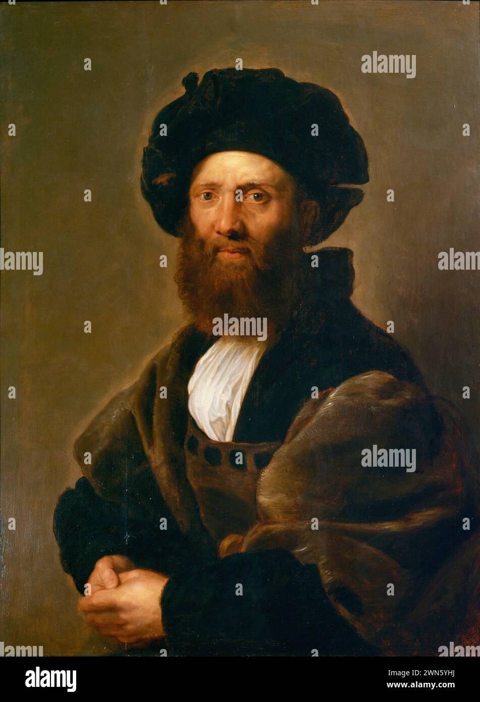 Rubens Pieter Paul - Portrait of Baldassare Castiglione, after Raphael ...