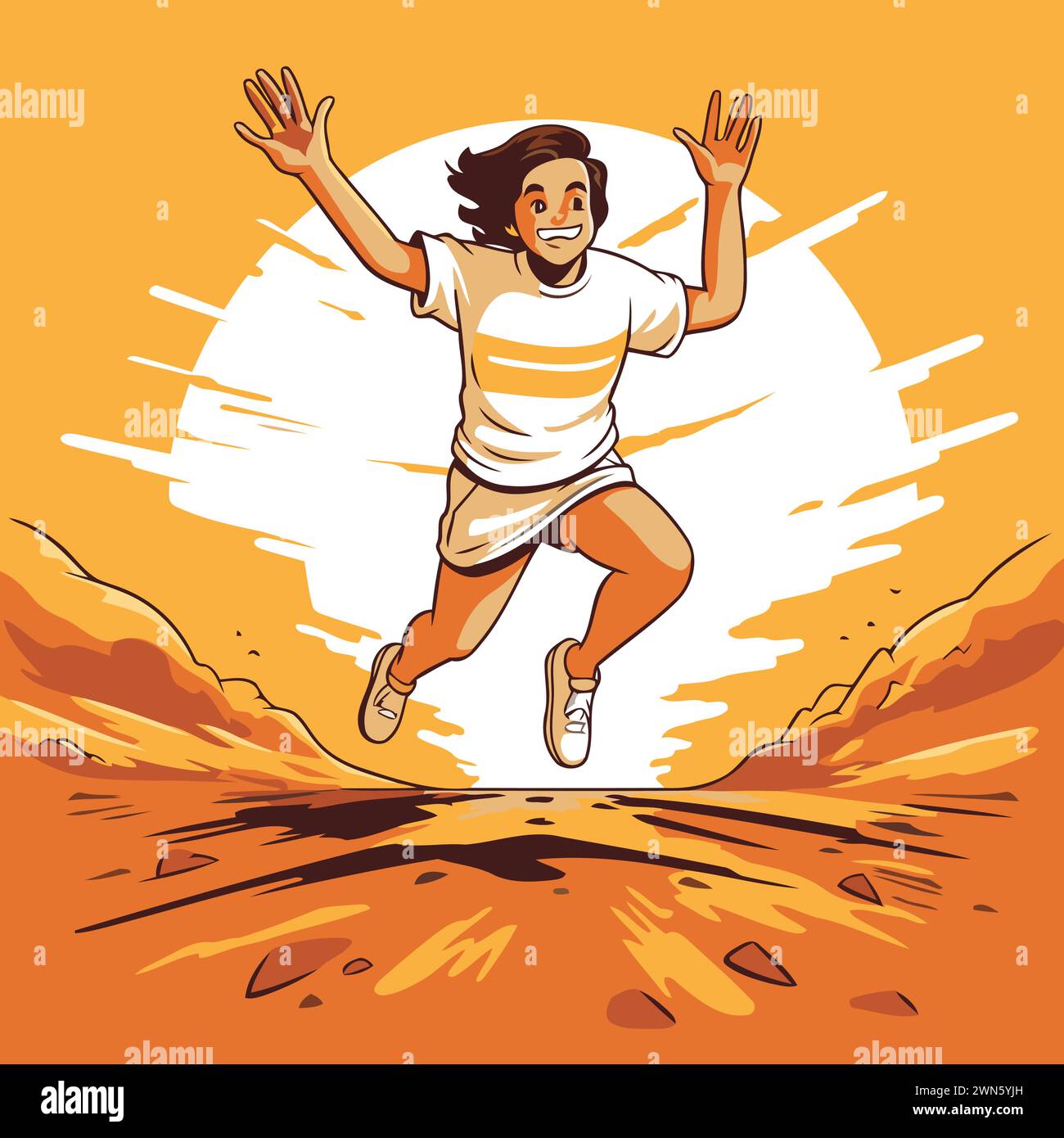 Male sunshine Stock Vector Images - Alamy