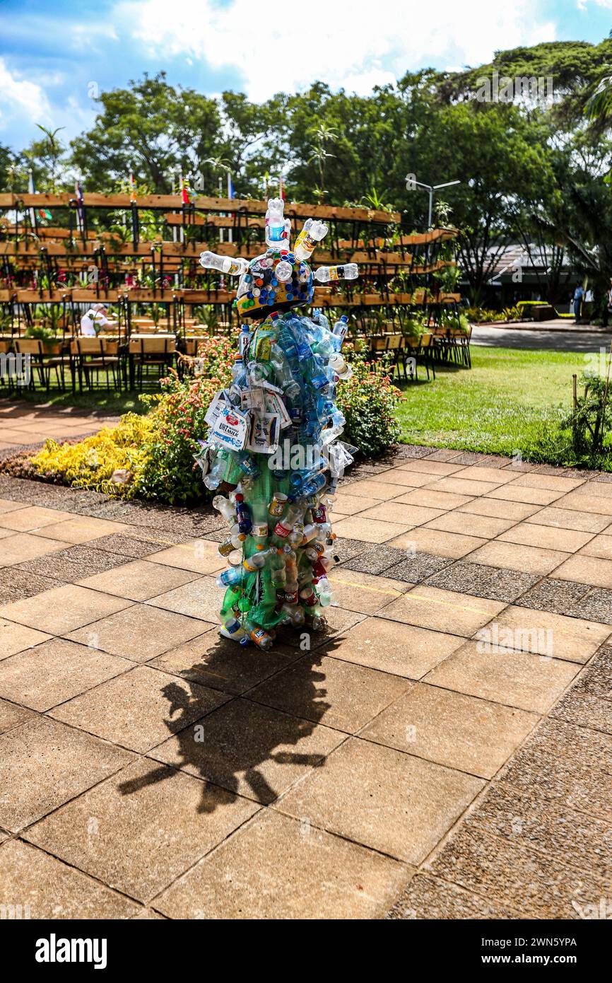 Nairobi, Nairobi, Kenya. 29th Feb, 2024. A man dressed in a walking ...
