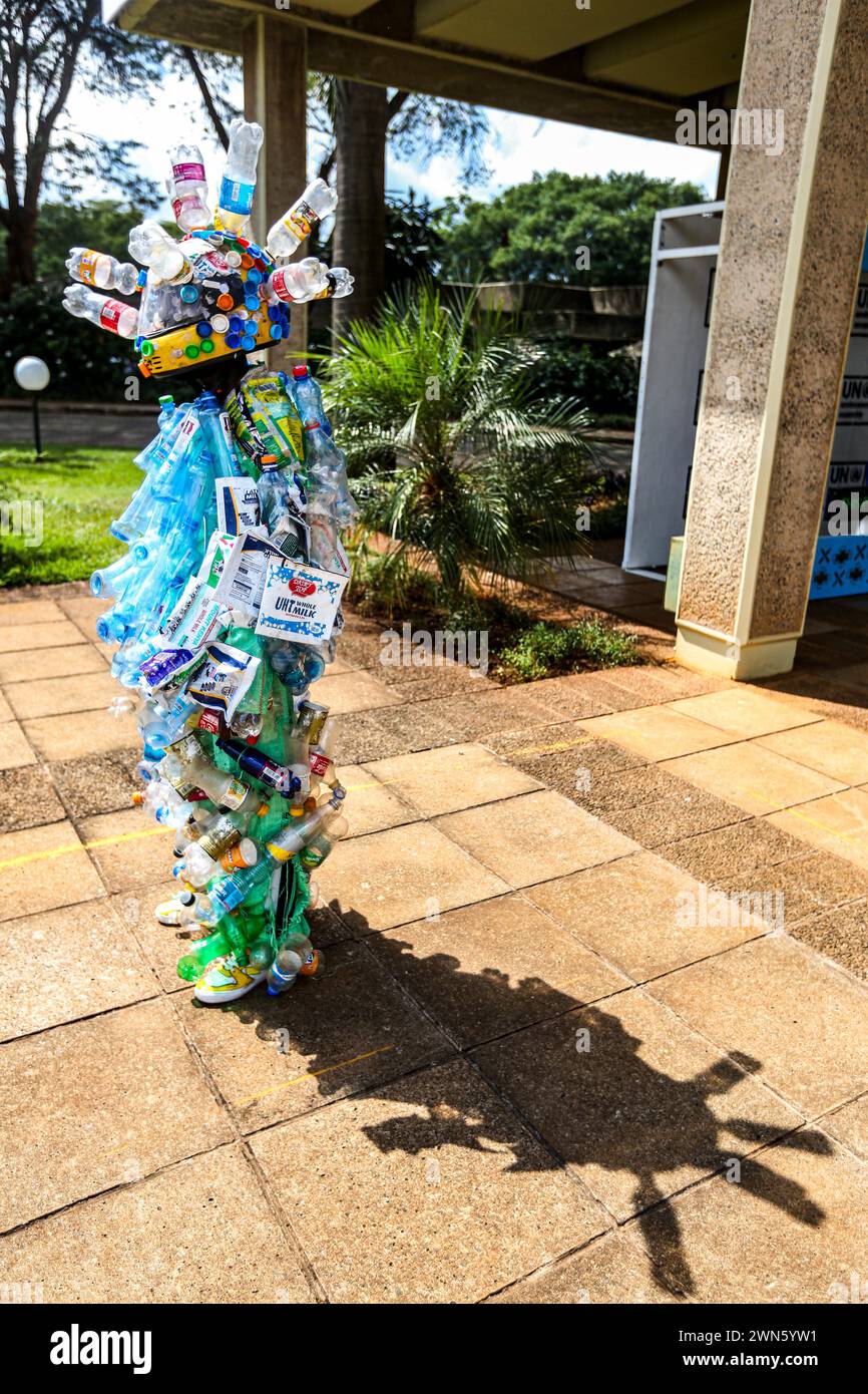 Nairobi, Nairobi, Kenya. 29th Feb, 2024. A man dressed in a walking ...