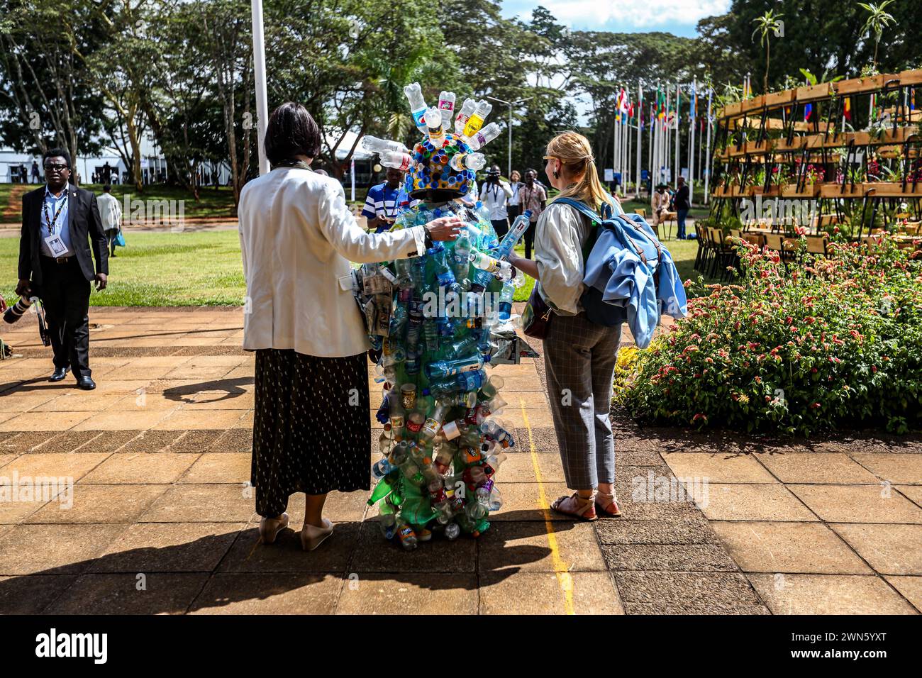 Nairobi, Nairobi, Kenya. 29th Feb, 2024. A man dressed in a walking ...