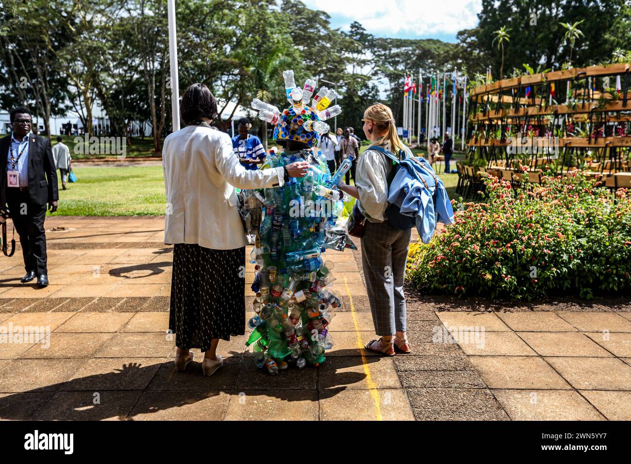 Nairobi, Nairobi, Kenya. 29th Feb, 2024. A man dressed in a walking ...