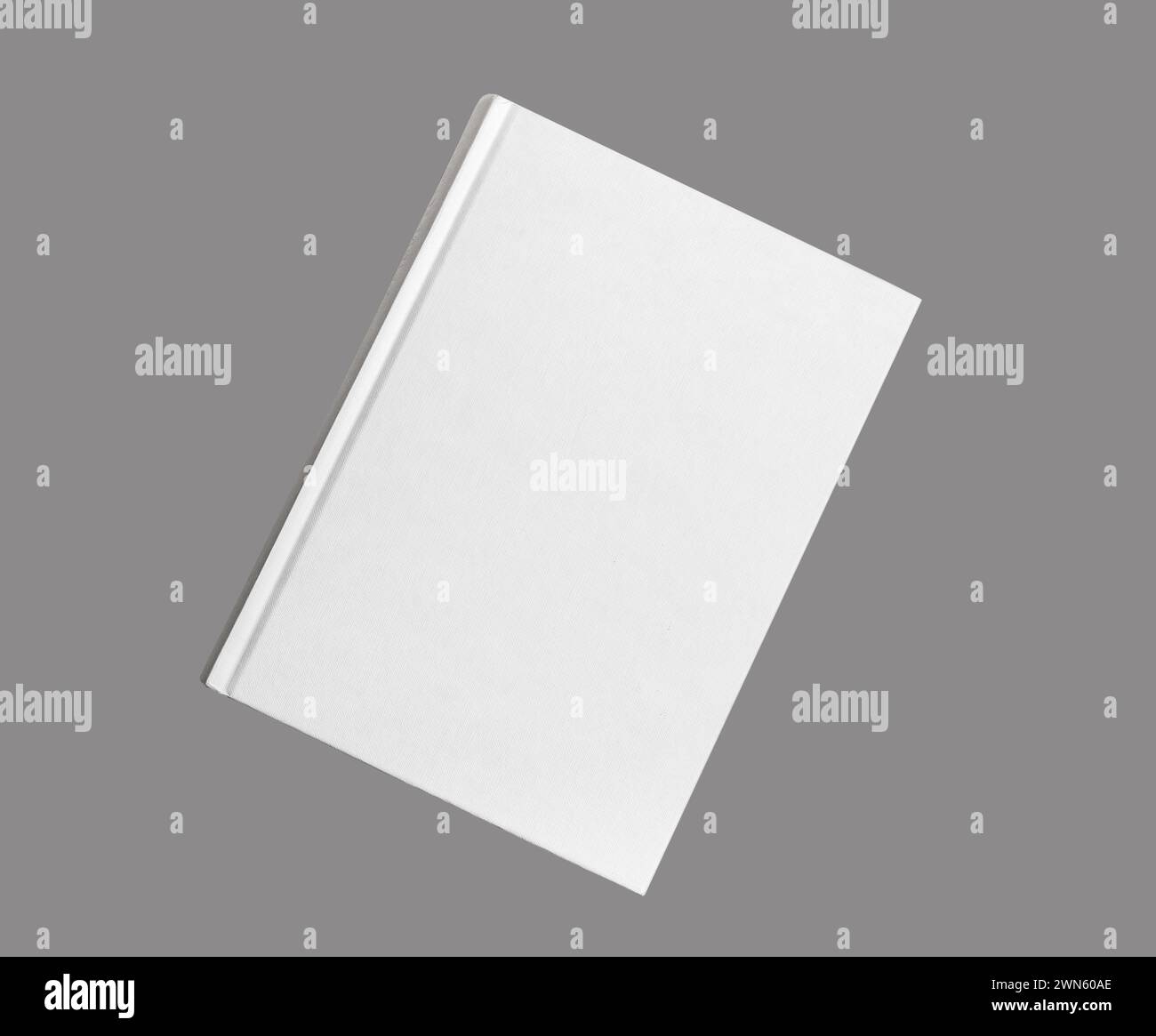 White book, hard cover mockup, hardback mock up, isolated Stock Photo ...