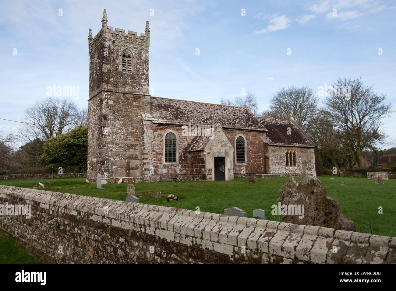 the ancient and restored parish church of St Mary's, Almer, Blandford ...
