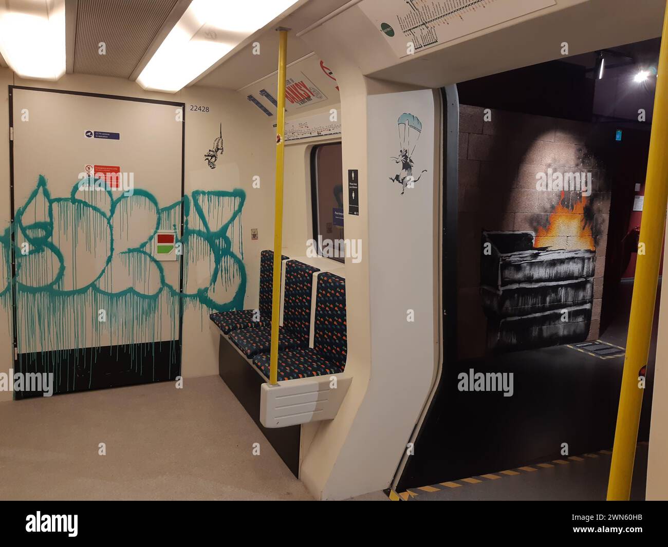 Artwork „Underground Installation“ by Banksy in the exhibition „The ...