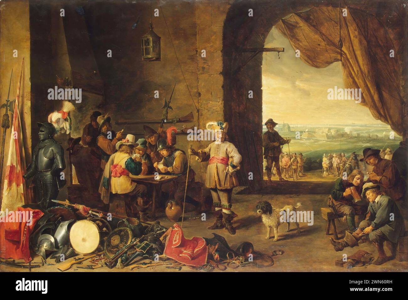 Teniers David il giovane - Guardroom (1642 Stock Photo - Alamy