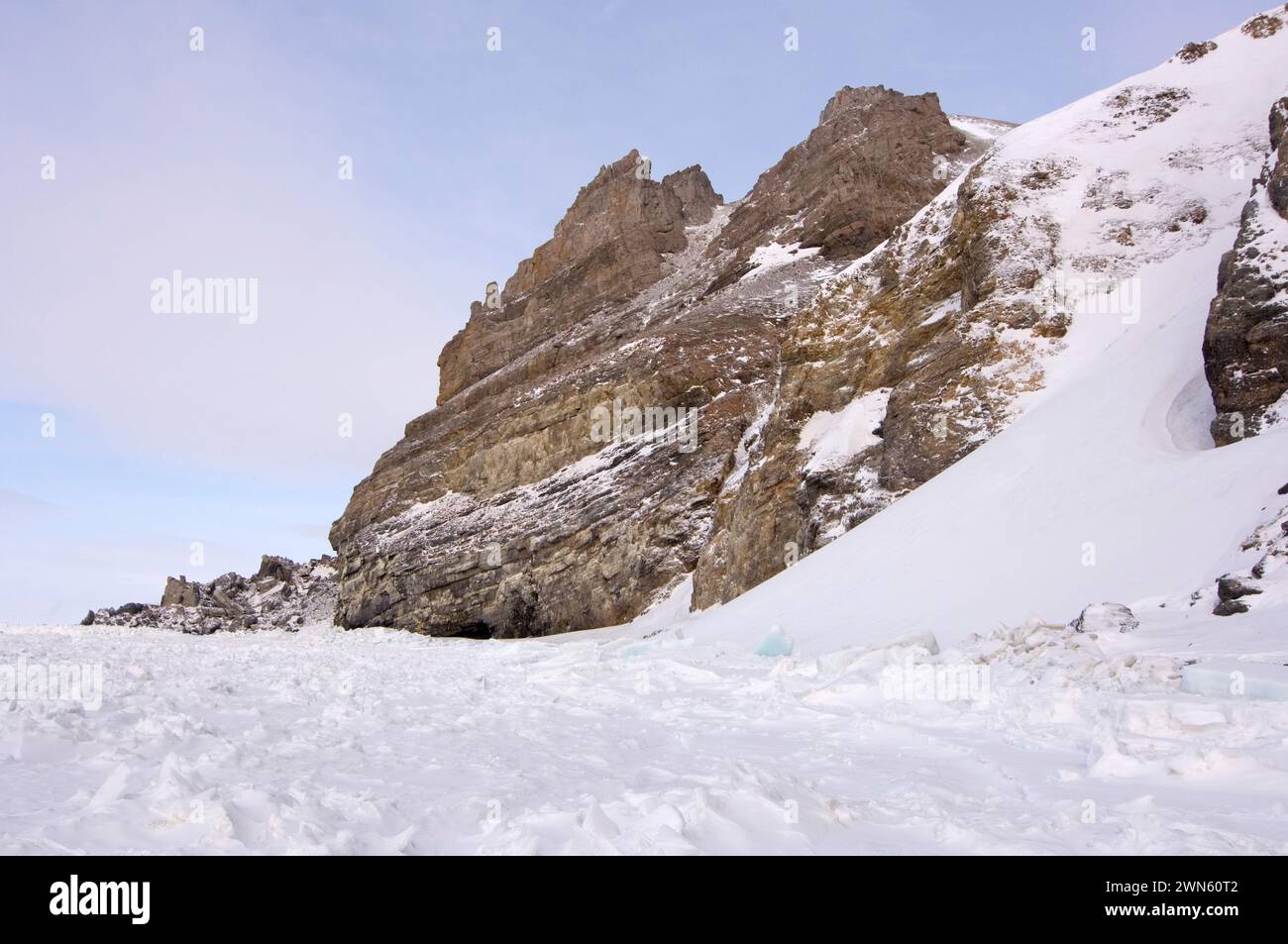 Cape Lisburne area high winds and cross sea currents western corner of ...