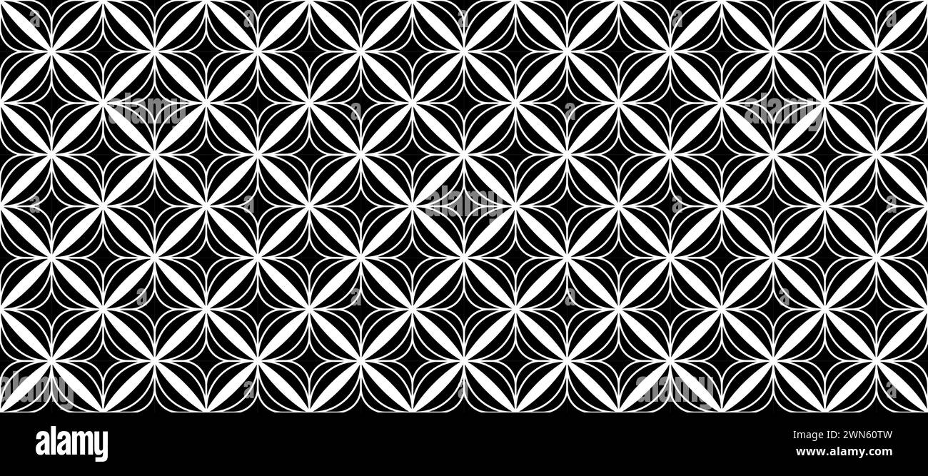 Geometric pattern tile floor Black and White Stock Photos & Images - Alamy