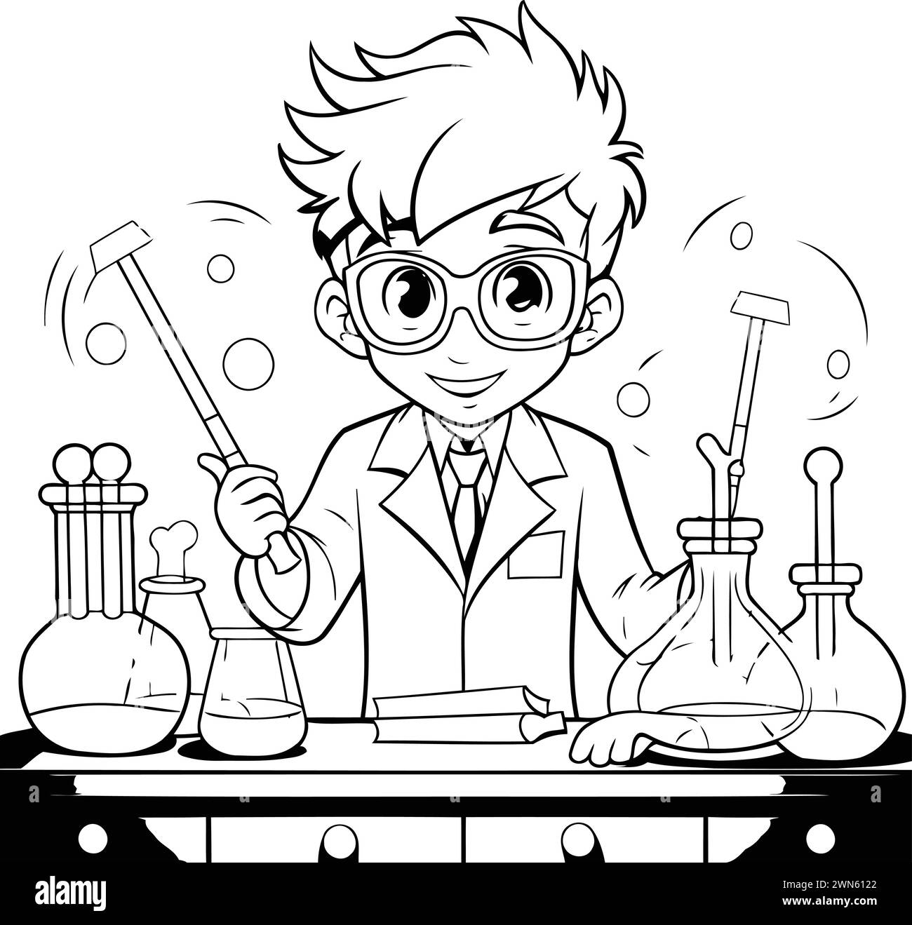 Scientist working in a laboratory Cut Out Stock Images & Pictures - Alamy