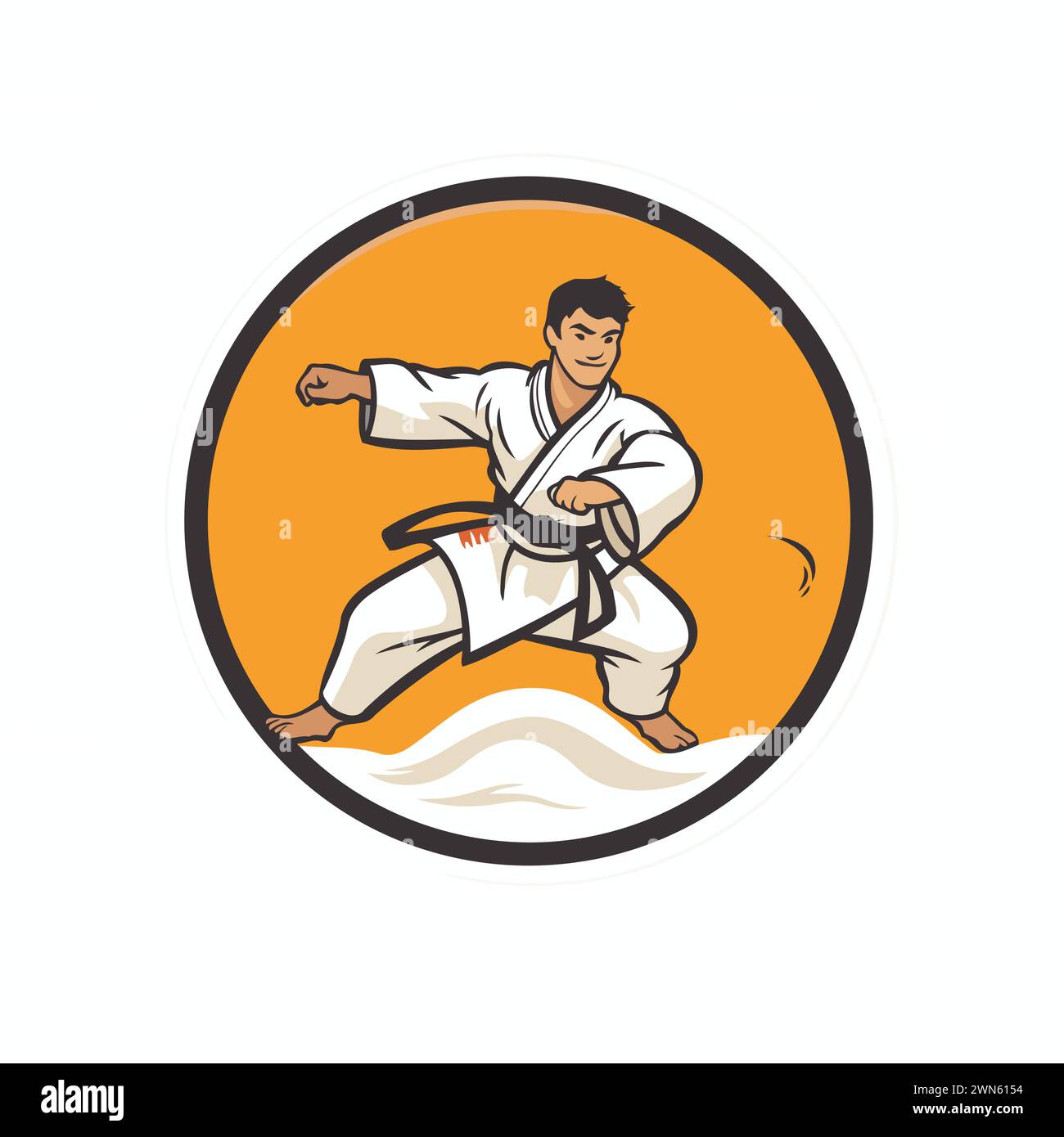 Judogi vector vectors hi-res stock photography and images - Alamy