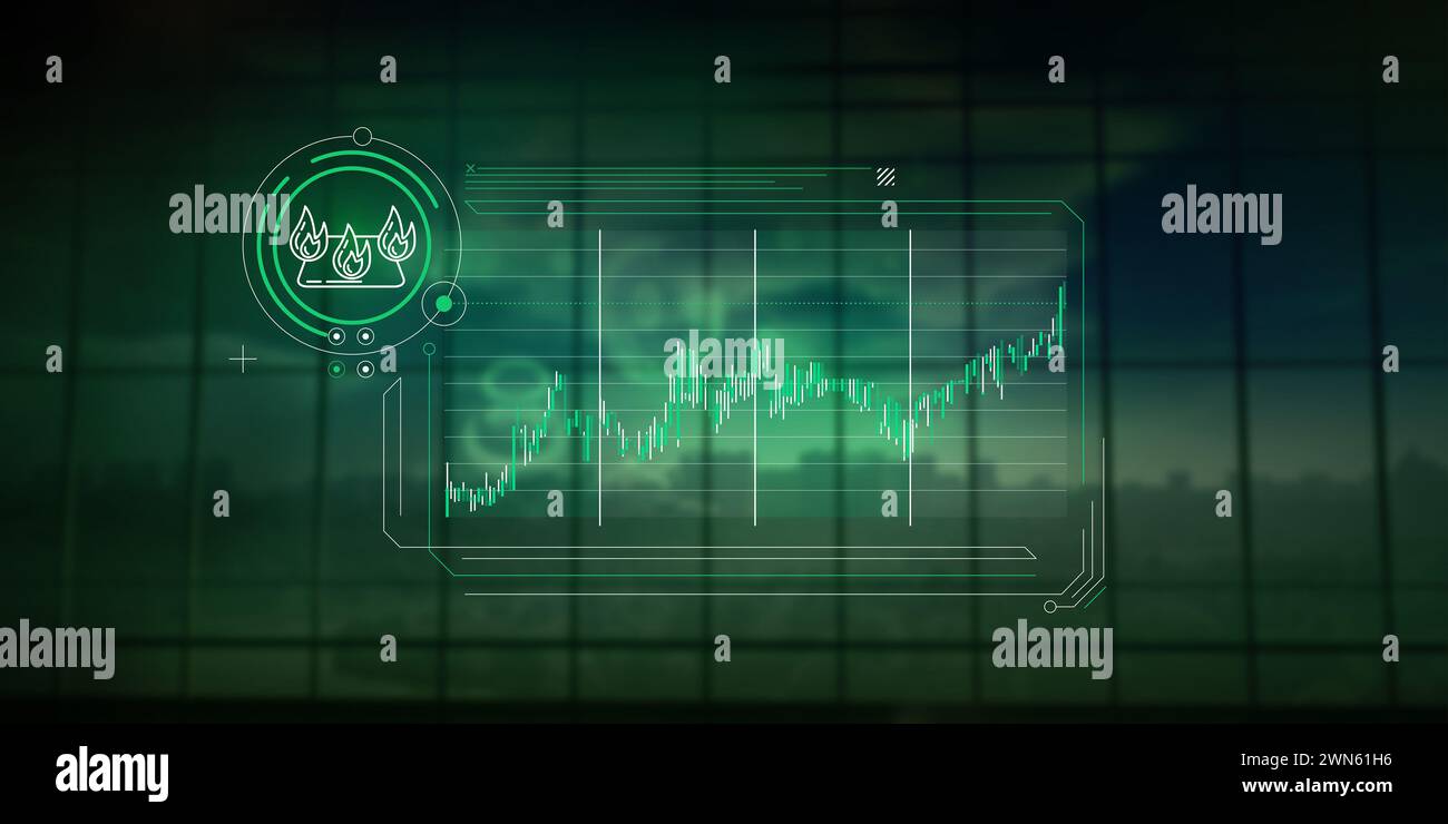 Infographics of the dynamics of price growth in natural gas trading ...