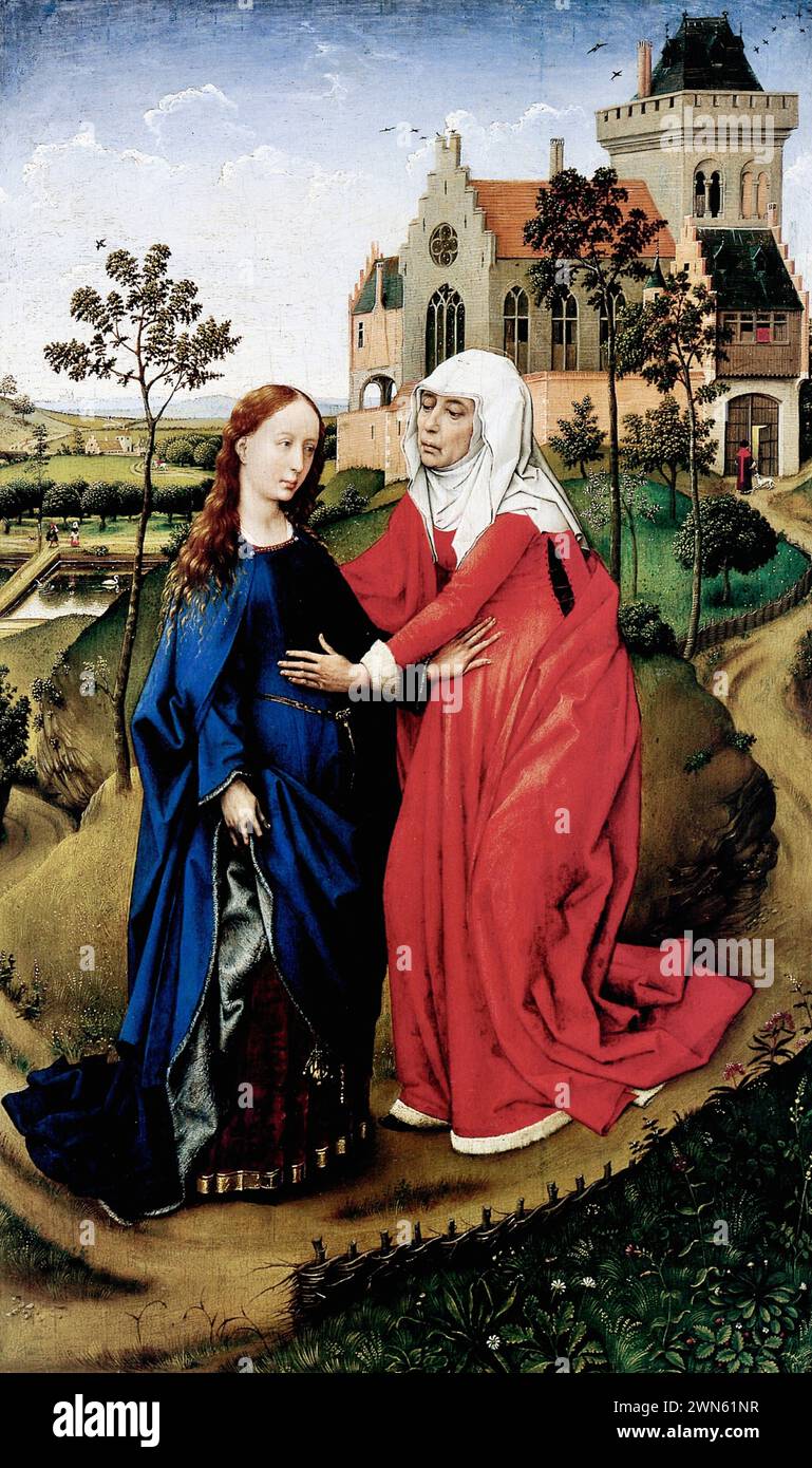 Van der Weyden Rogier - The visitation (1435 40 Stock Photo - Alamy