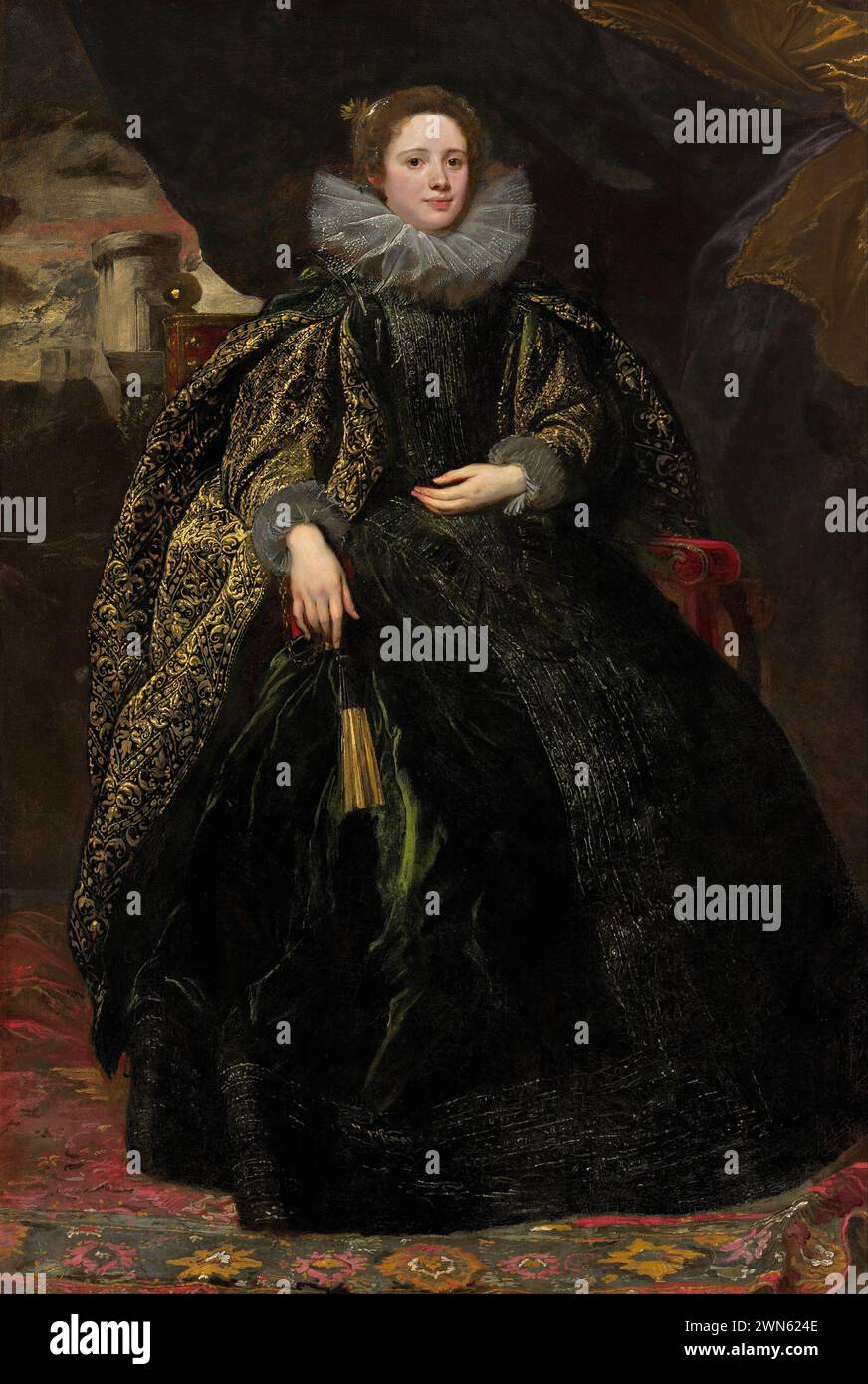 Van Dyck Antoon - Marchesa Balbi (1623c Stock Photo - Alamy
