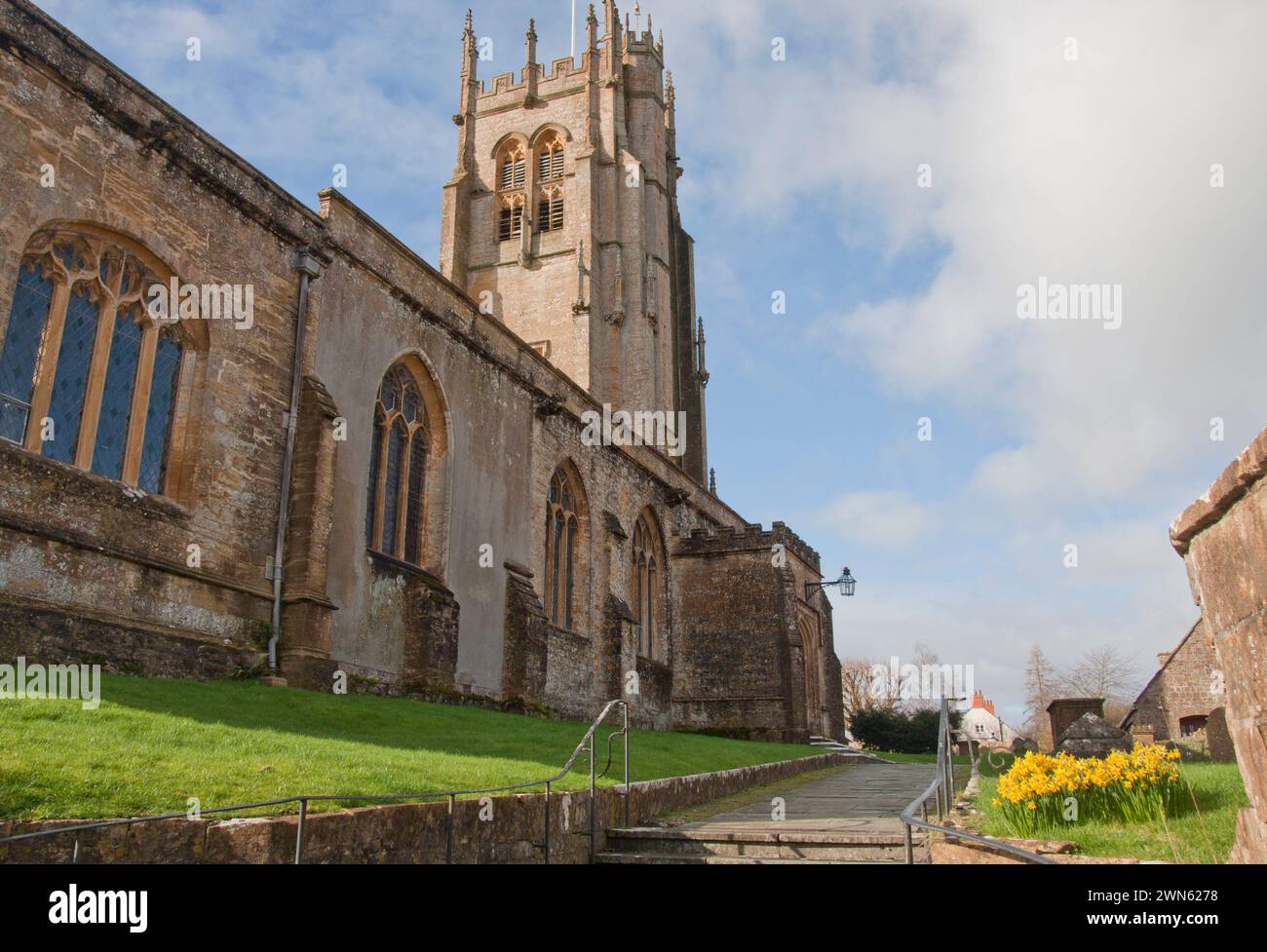 St Mary of the Annunciation church, Beaminster, Dorset, England Stock ...