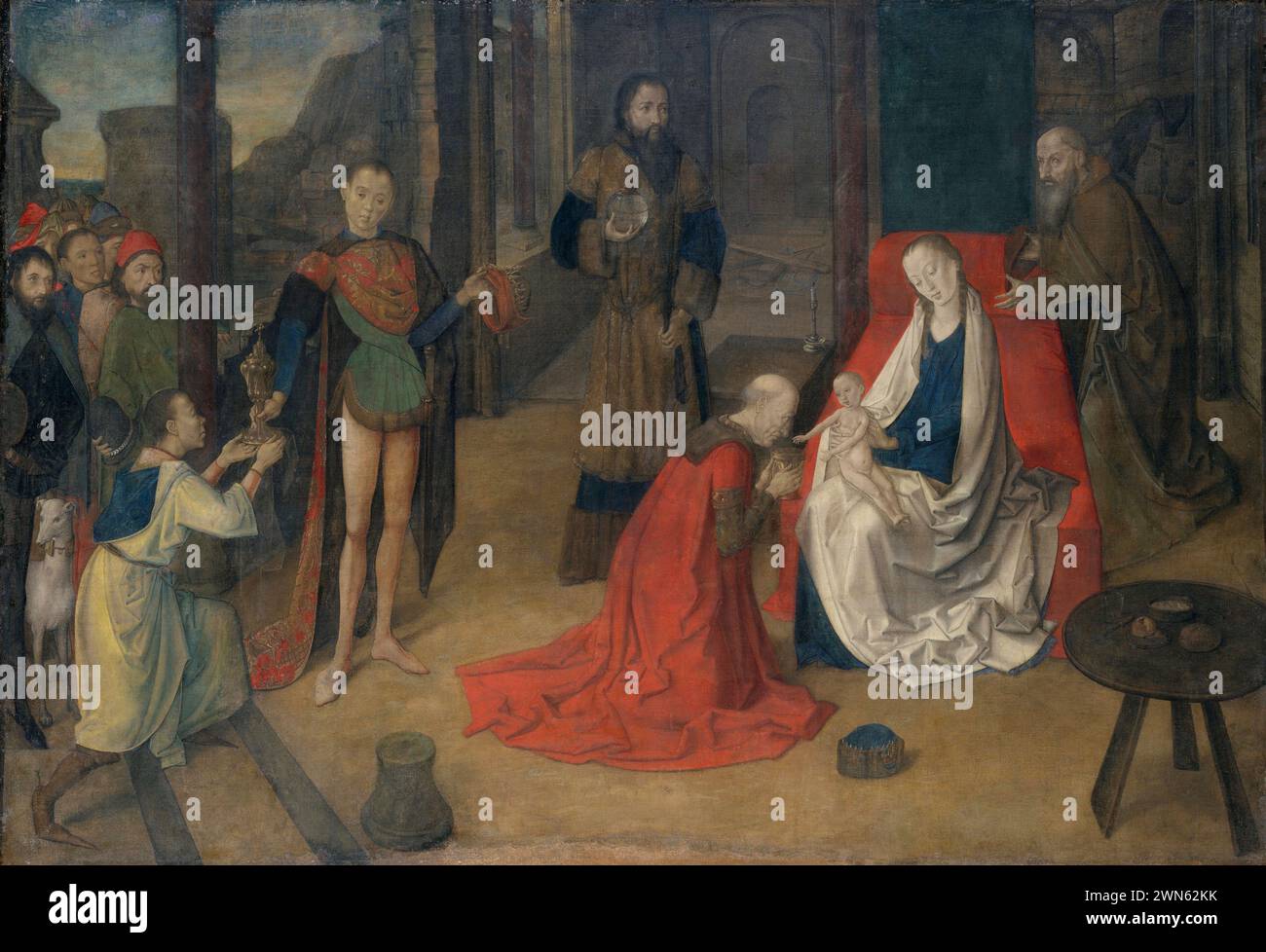 Van Gent Justus - The Adoration of the Magi (1465c Stock Photo - Alamy