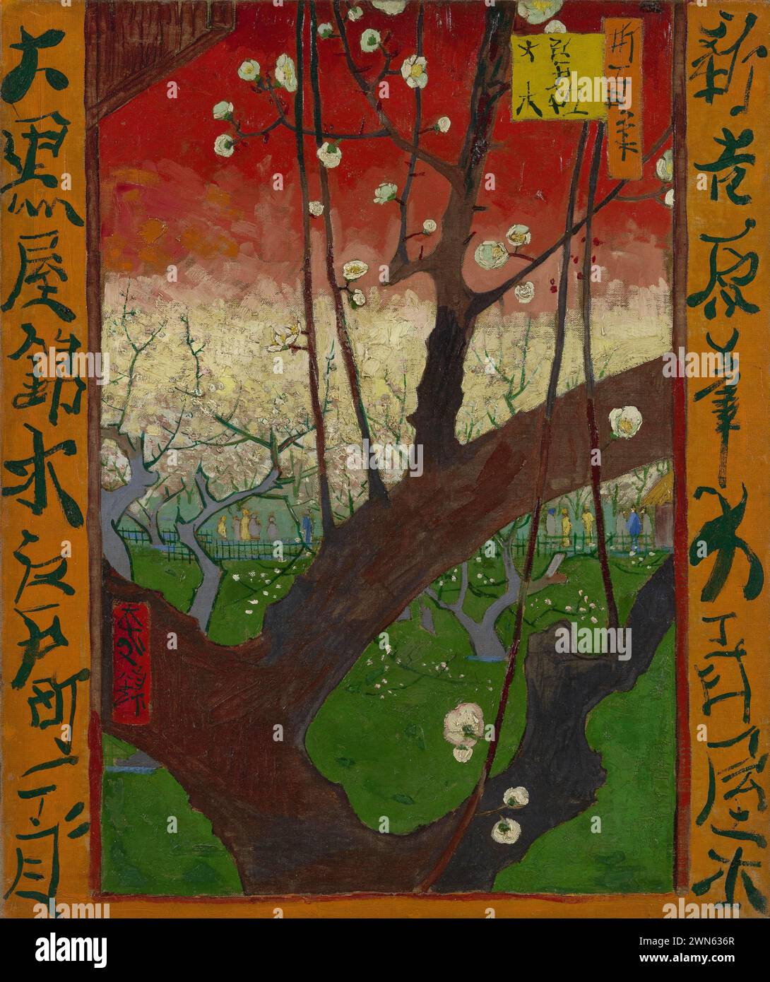 Van Gogh Vincent - Flowering Plum Orchard (after Hiroshige Stock Photo ...