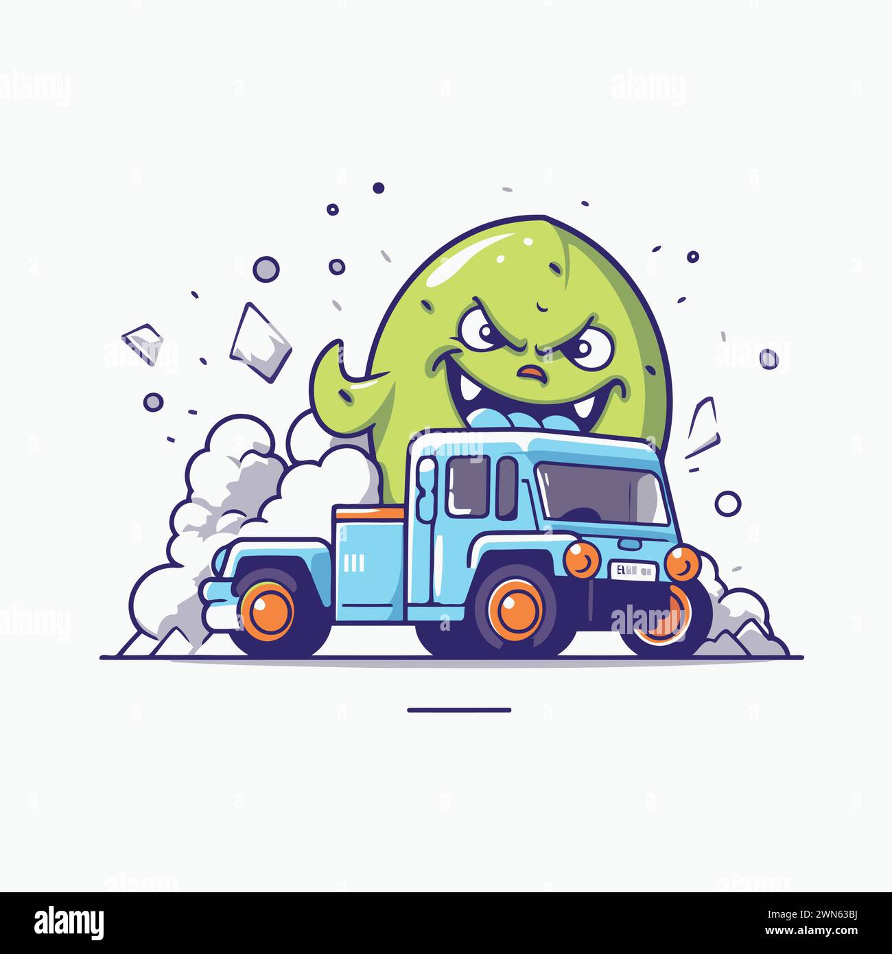 Cartoon monster truck hi-res stock photography and images - Alamy