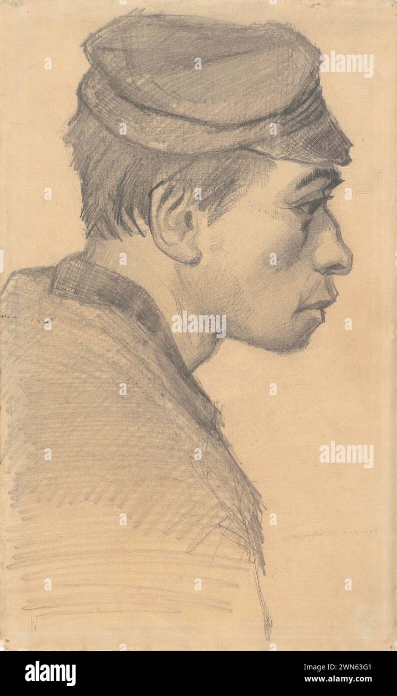 Van Gogh Vincent - Head of a Young Man (1885) 02 Stock Photo - Alamy