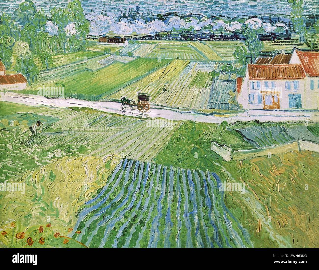 Van Gogh Vincent - Landscape at Auvers after Rain (1890 Stock Photo - Alamy