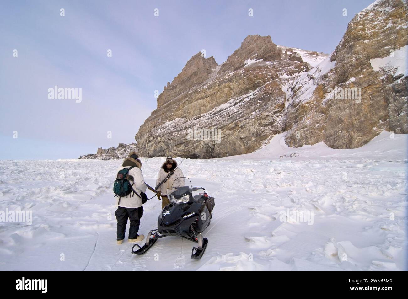 Cape Lisburne area high winds and cross sea currents western corner of ...