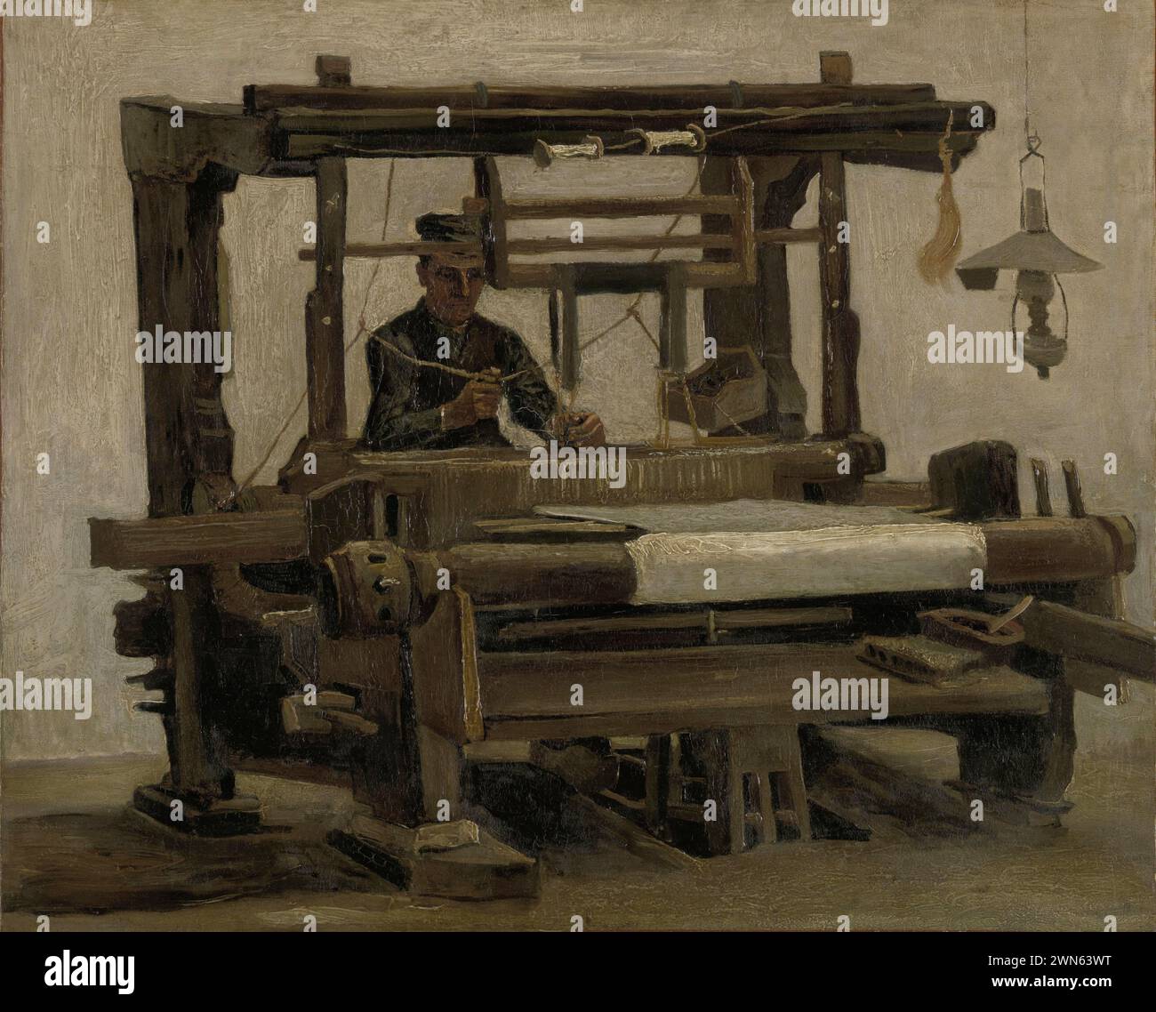 Van Gogh Vincent - Loom with weaver (1884 Stock Photo - Alamy
