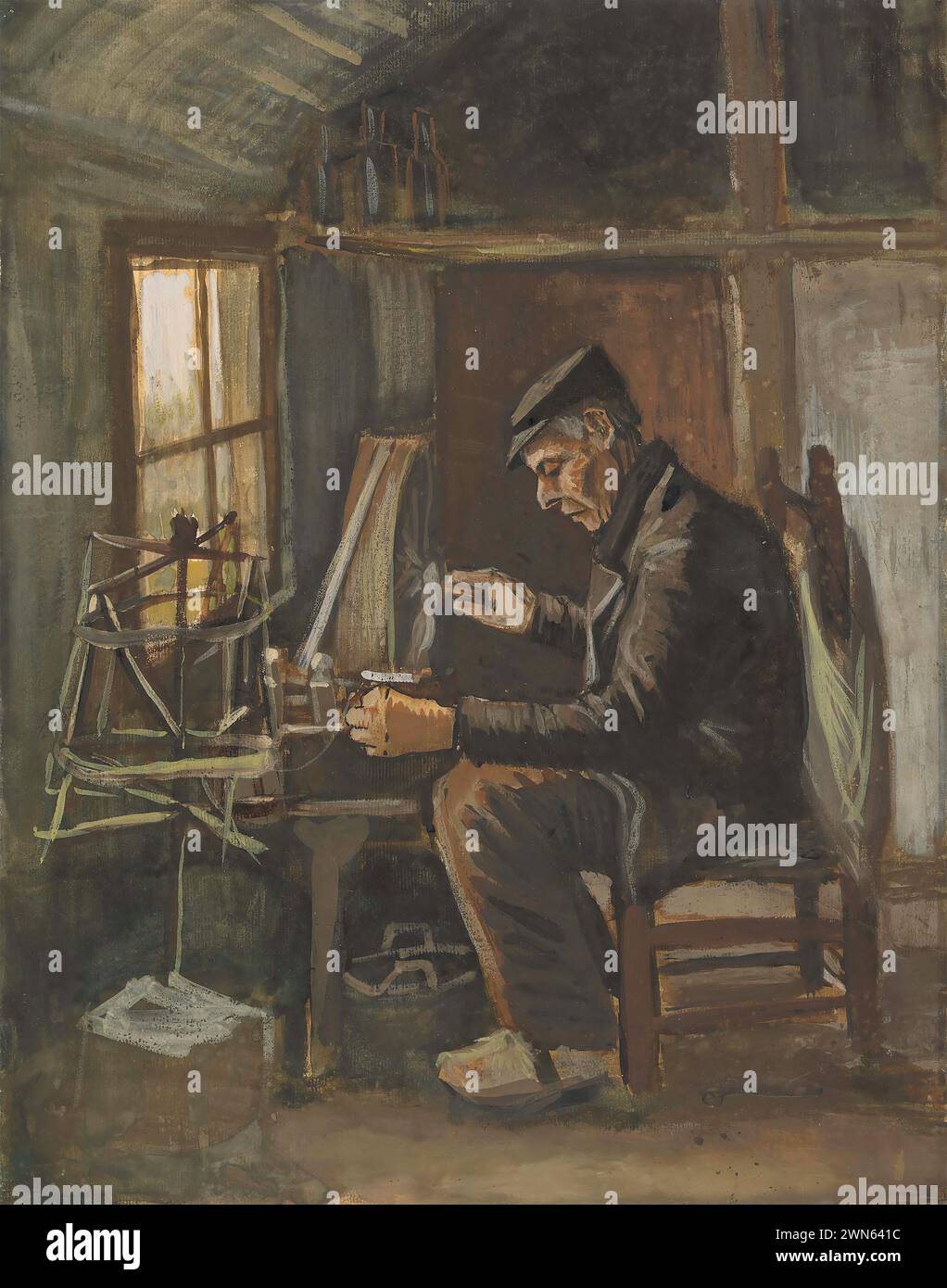 Van Gogh Vincent - Man Winding Yarn (1884 Stock Photo - Alamy