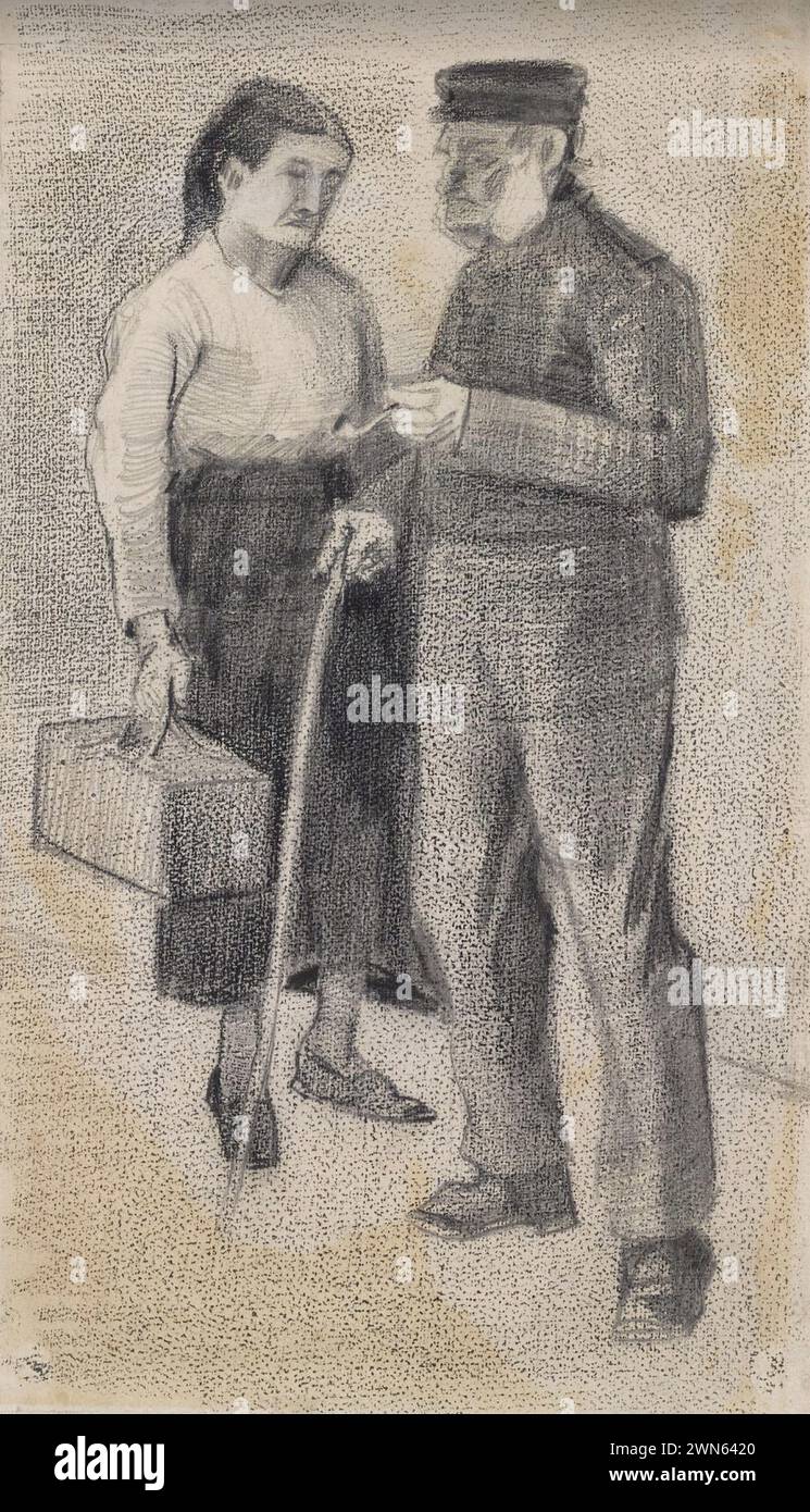 Van Gogh Vincent - Old Man and Woman (1882 Stock Photo - Alamy