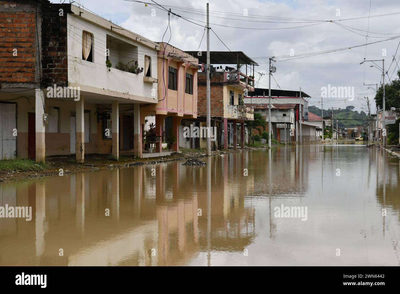 CHONE-INUNDACIONES-LLUVIAS Chone, 29 de febrero del 2024. Inundaciones ...