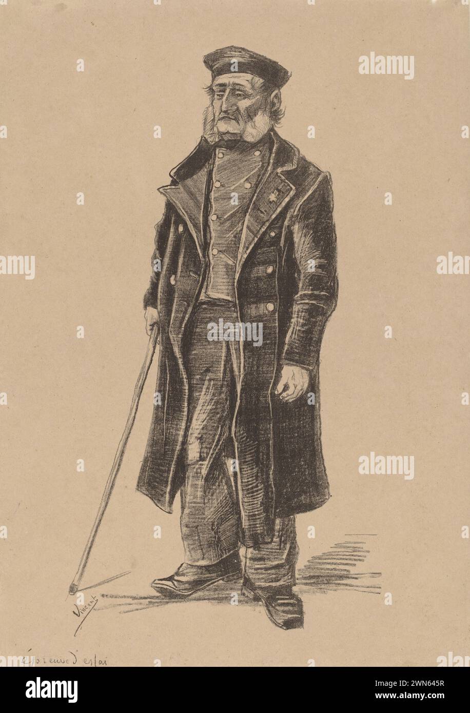 Van Gogh Vincent - Orphan Man, Standing (1882 Stock Photo - Alamy