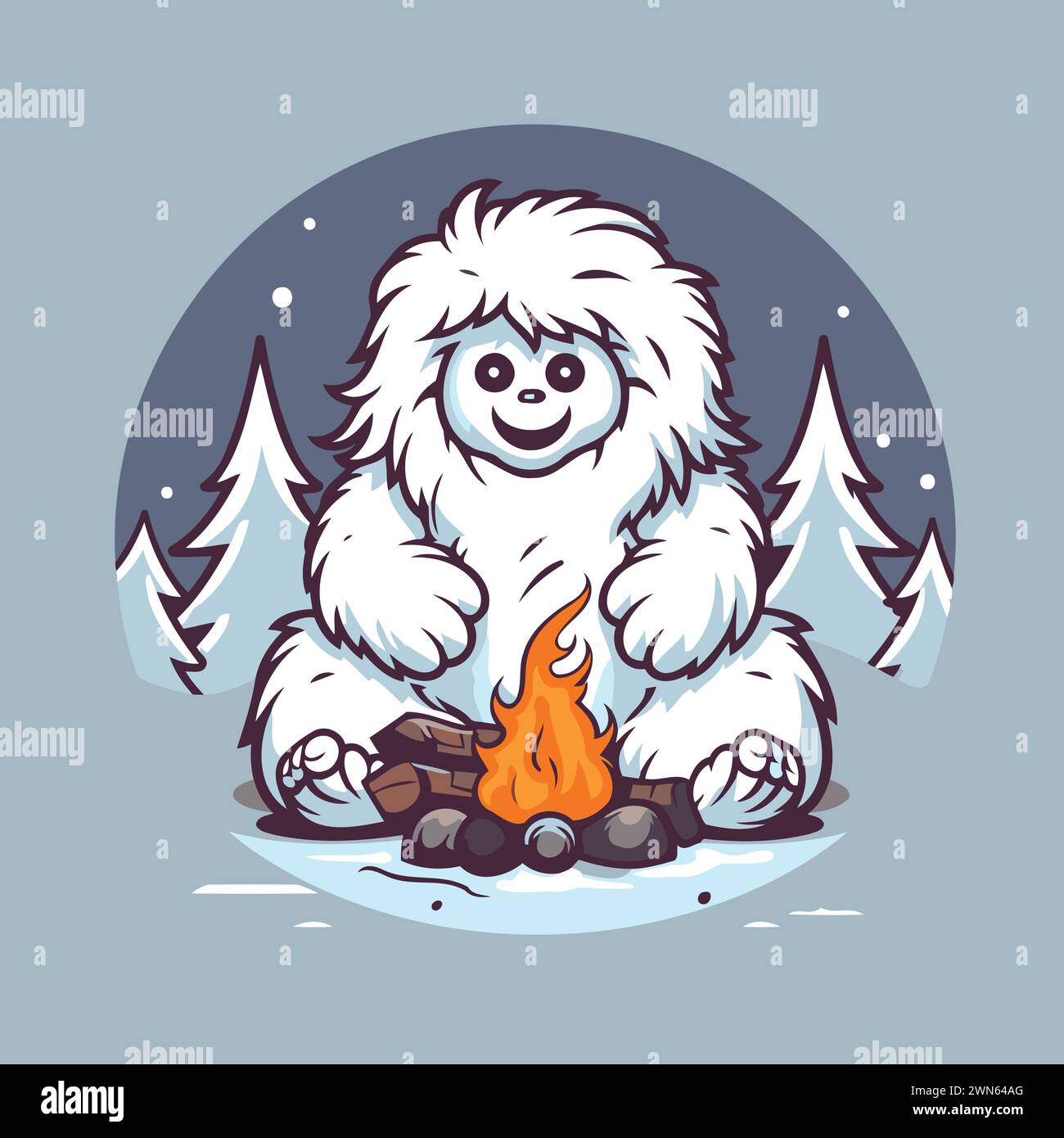 Sitting near Stock Vector Images - Alamy