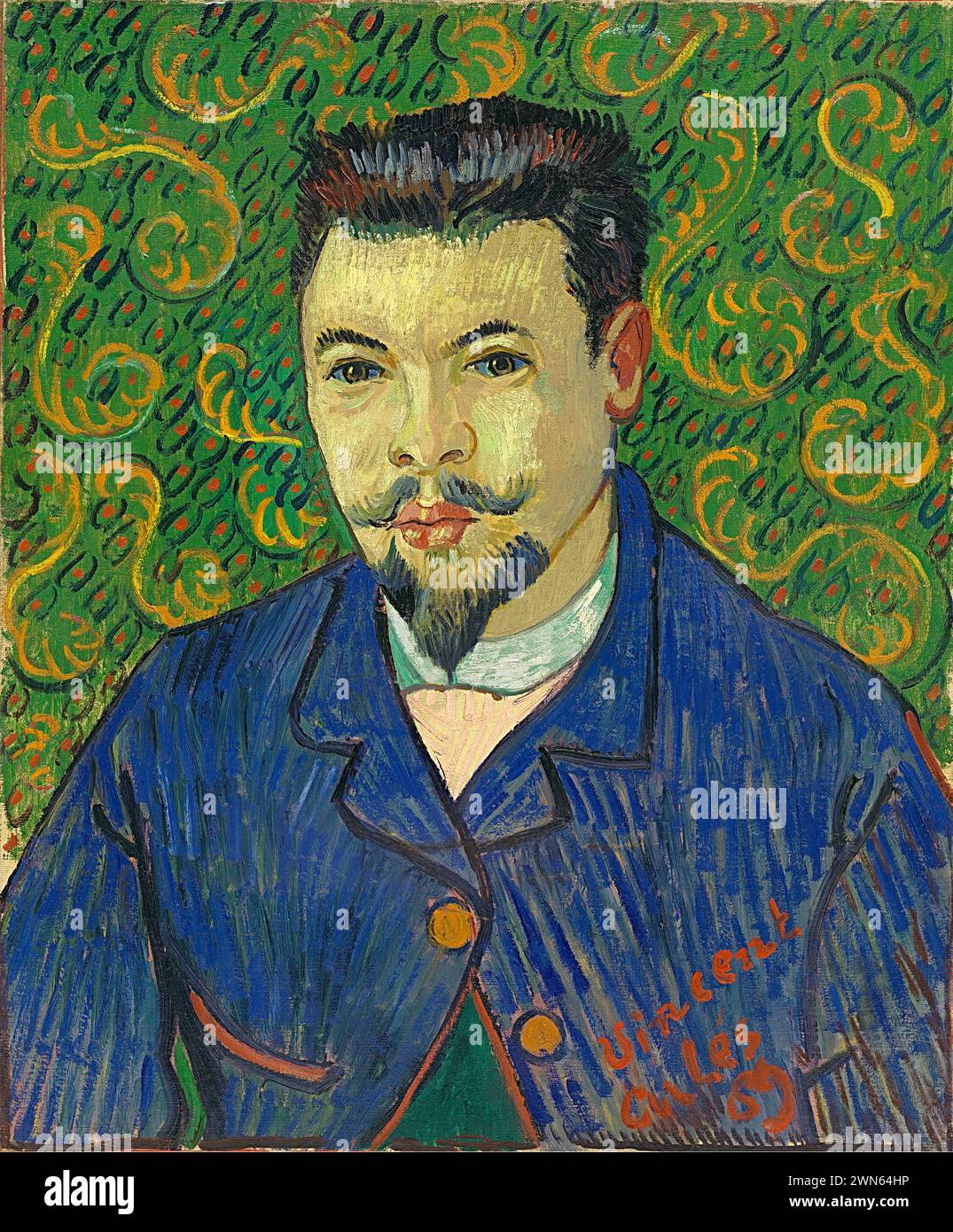 Van Gogh Vincent - Portrait of Doctor Rey (1889 Stock Photo - Alamy