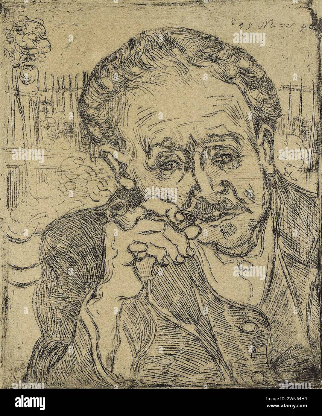 Van Gogh Vincent - Portrait of Dr. Gachet (1890 Stock Photo - Alamy