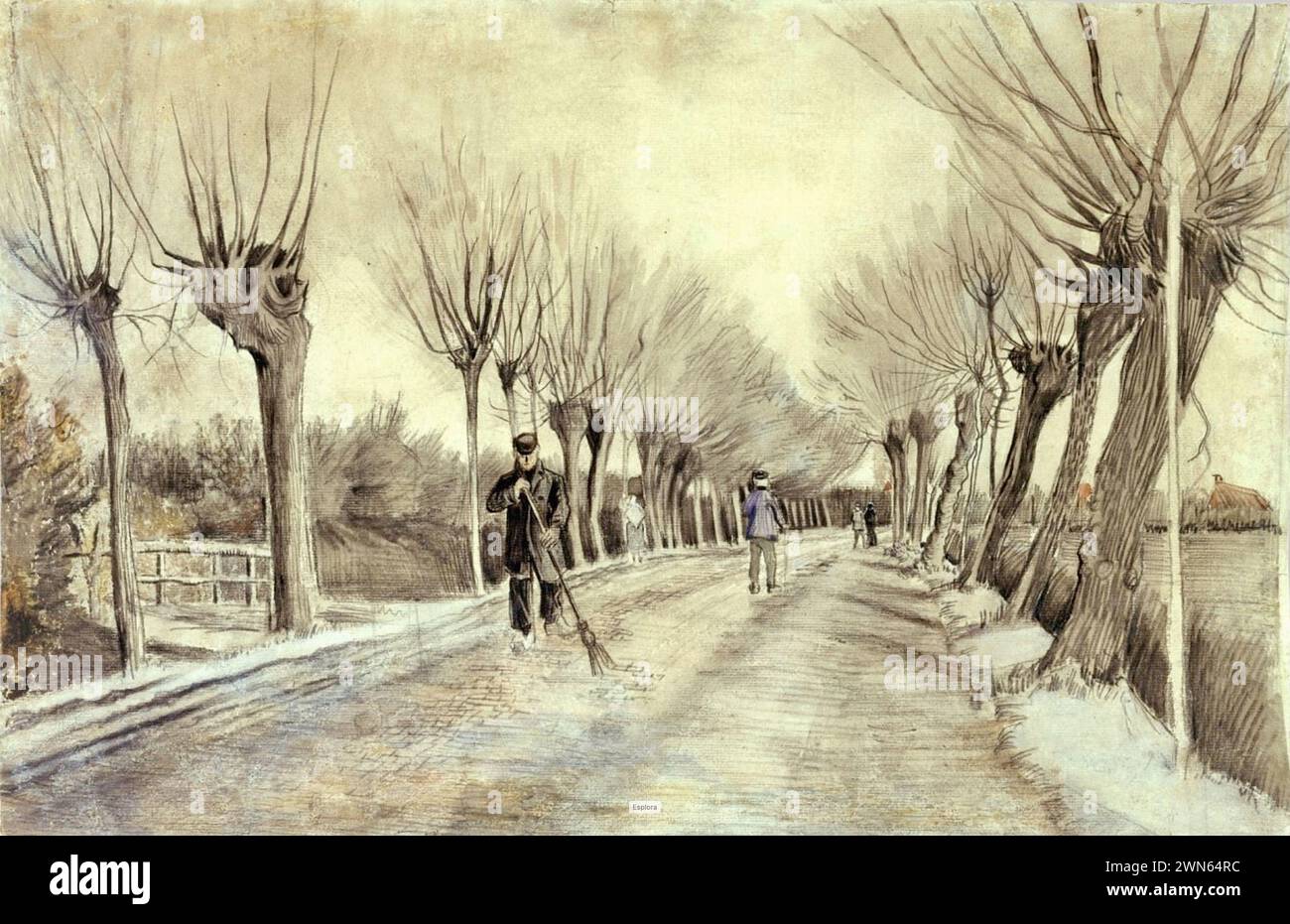 Van Gogh Vincent - Road in Etten (1881 Stock Photo - Alamy