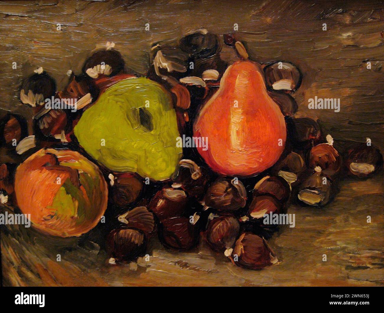 Van Gogh Vincent - Still Life with Fruit and Chestnuts (1886 Stock ...