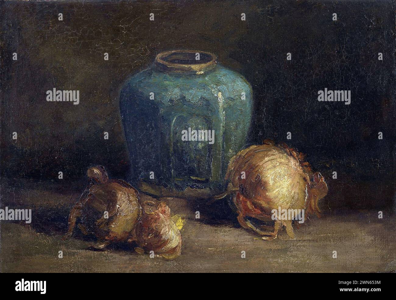 Van Gogh Vincent - Still Life with Ginger Jar and Onions (1885 Stock ...