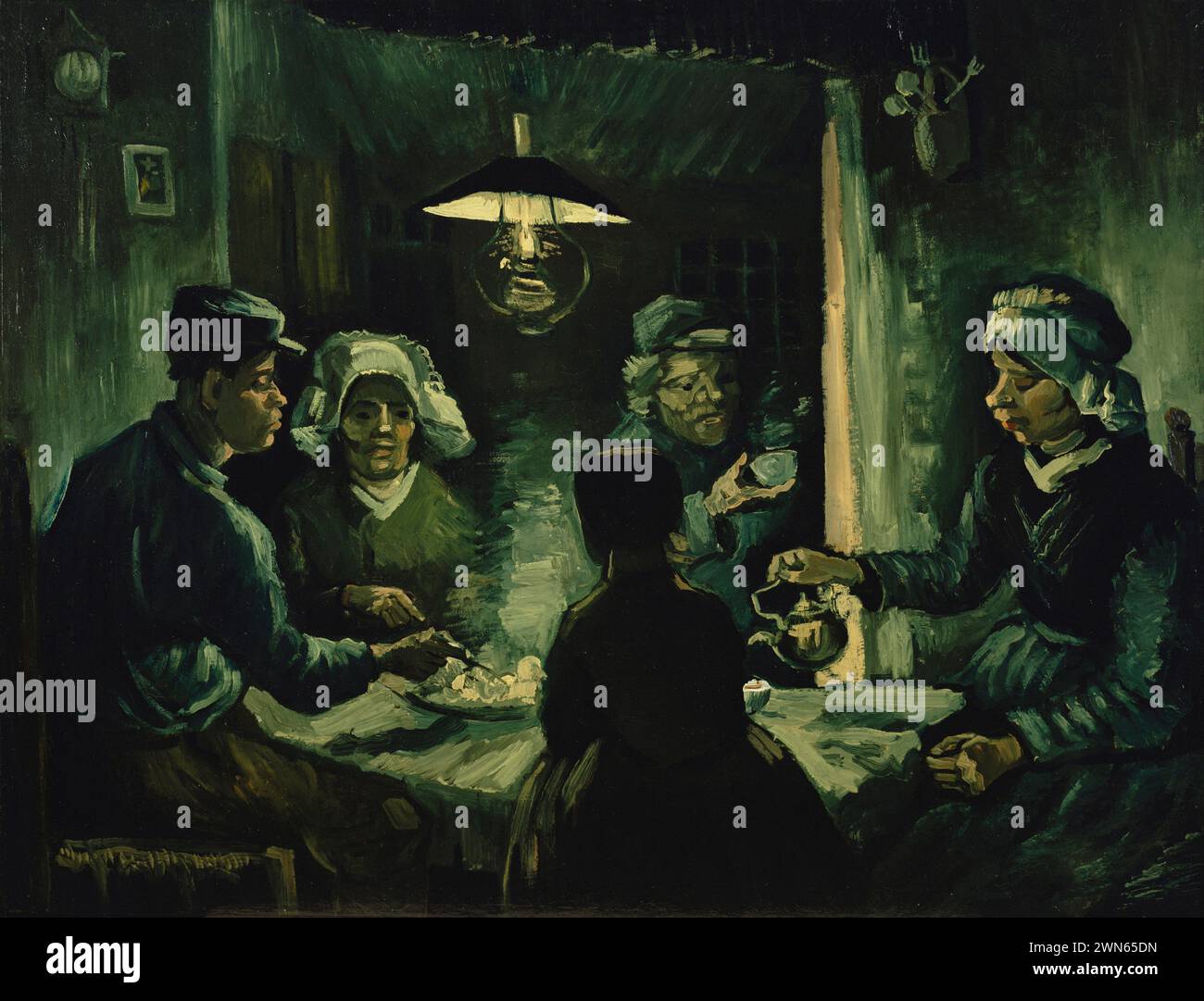 Van Gogh Vincent - The potato eaters (1885) 02 Stock Photo - Alamy